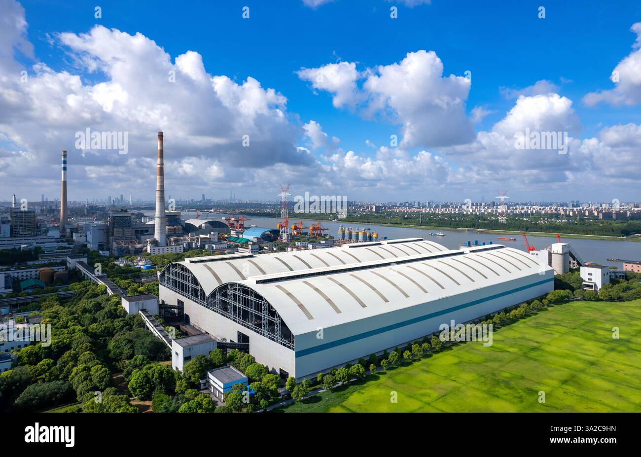 Aerial View of Wujing Industrial Zone, Minhang District, Shanghai ...