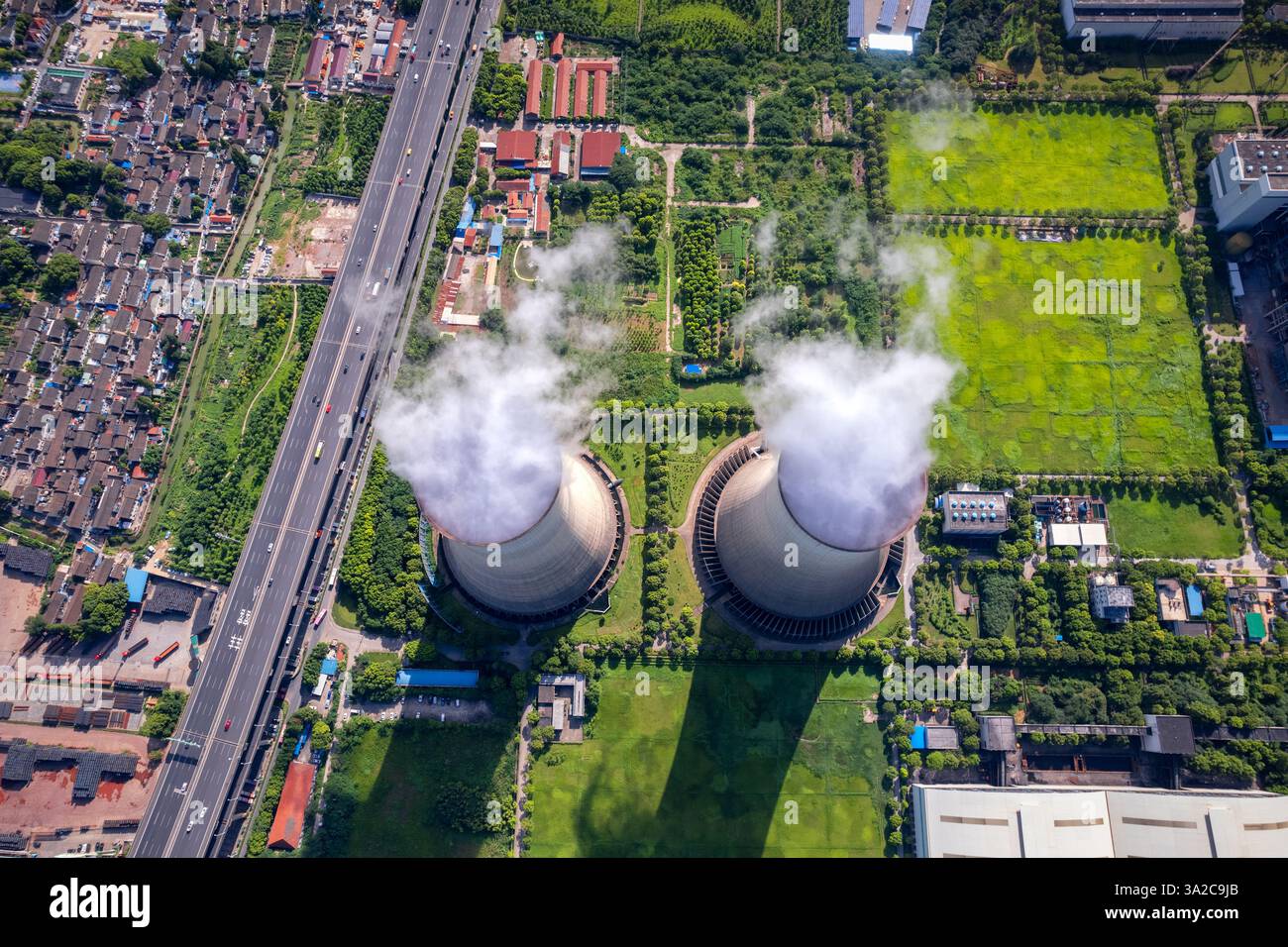 Aerial View of Wujing Industrial Zone, Minhang District, Shanghai ...