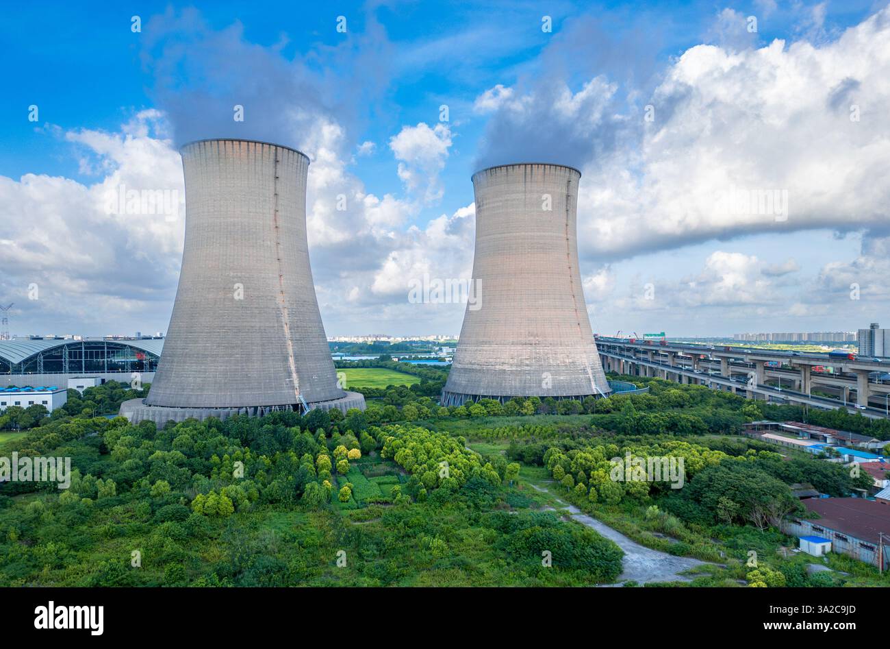 Aerial View of Wujing Industrial Zone, Minhang District, Shanghai ...
