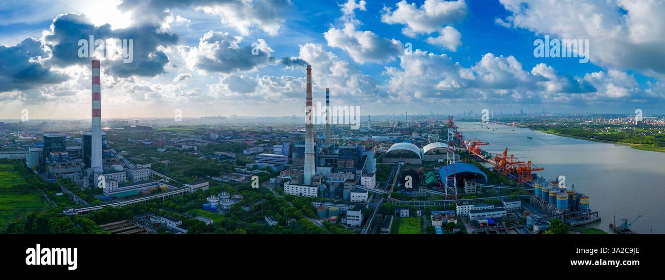 Aerial View of Wujing Industrial Zone, Minhang District, Shanghai ...