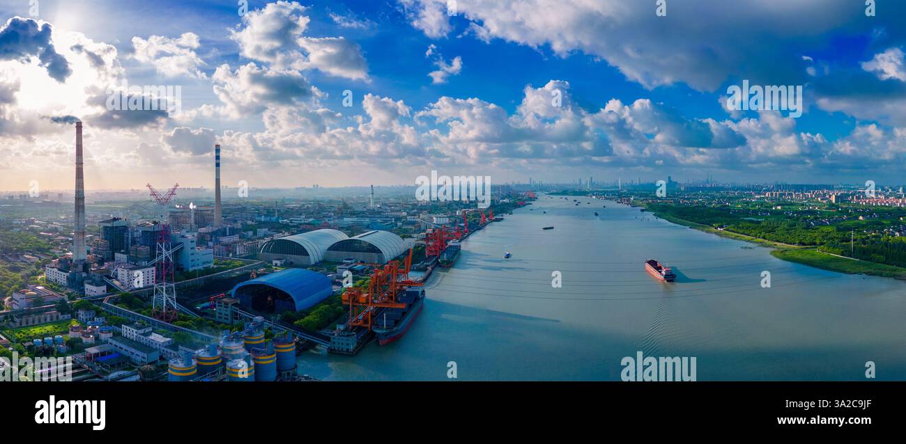 Aerial View of Wujing Industrial Zone, Minhang District, Shanghai ...