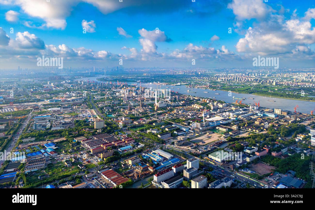 Aerial View of Wujing Industrial Zone, Minhang District, Shanghai ...