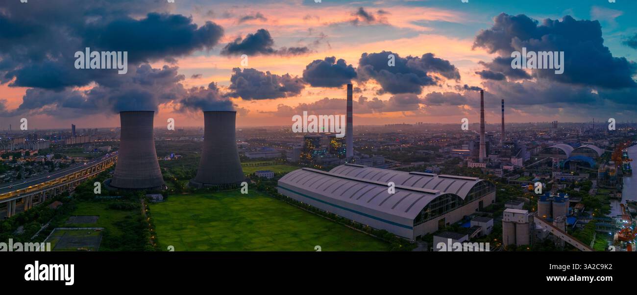 Aerial View of Wujing Industrial Zone, Minhang District, Shanghai ...