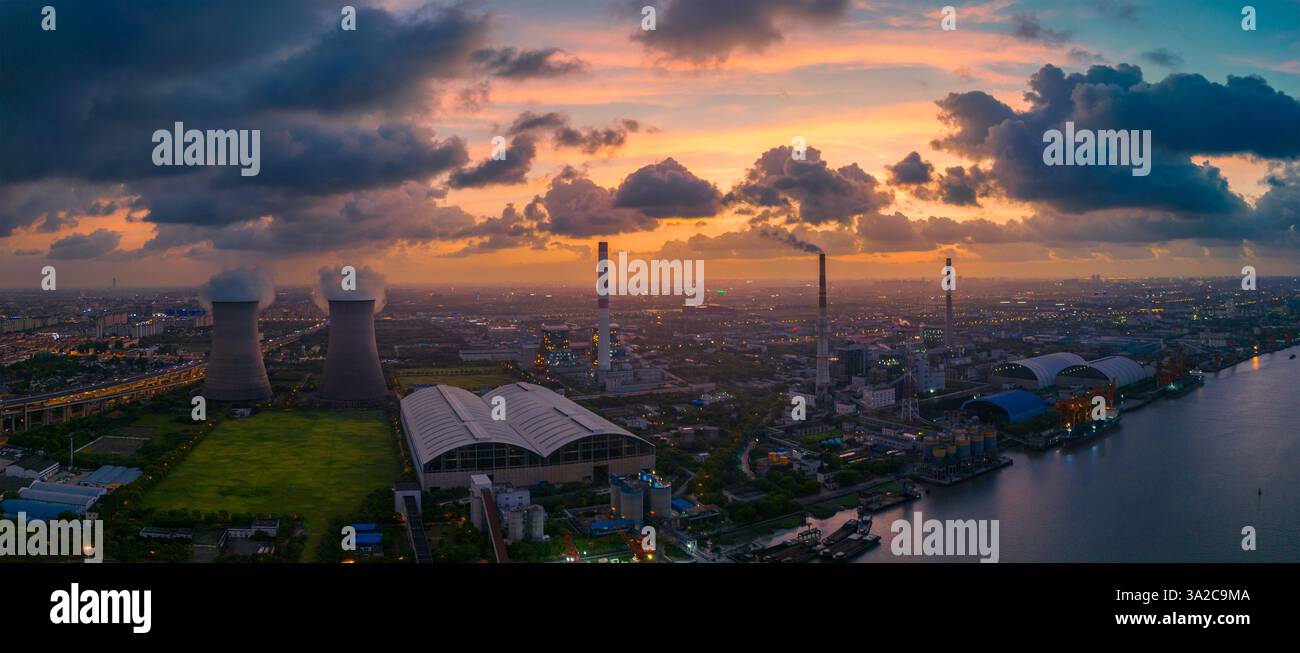 Aerial View of Wujing Industrial Zone, Minhang District, Shanghai ...