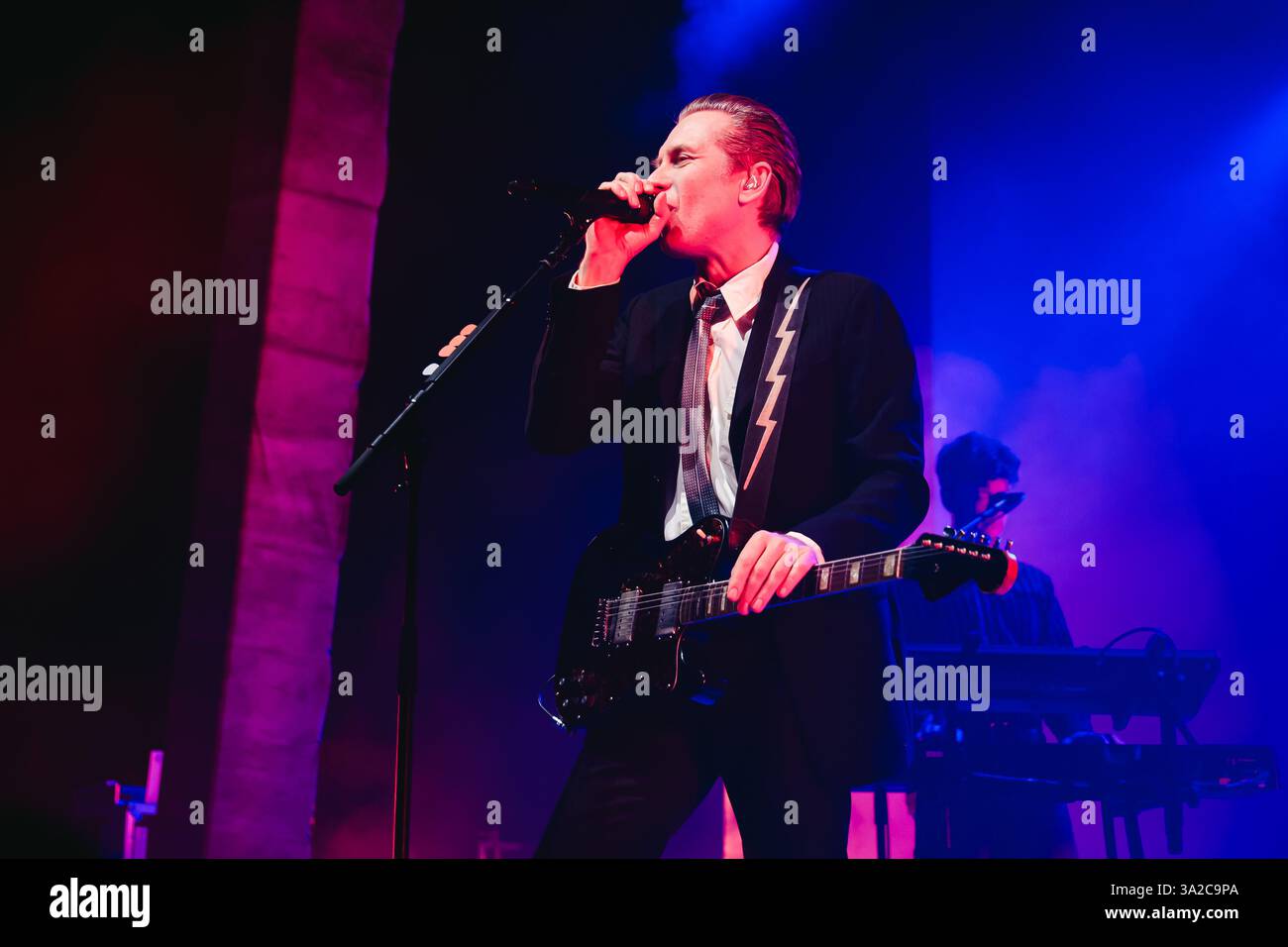 Milano, Italy. 20th Feb, 2025. Alex Kapranos of Franz Ferdinand ...