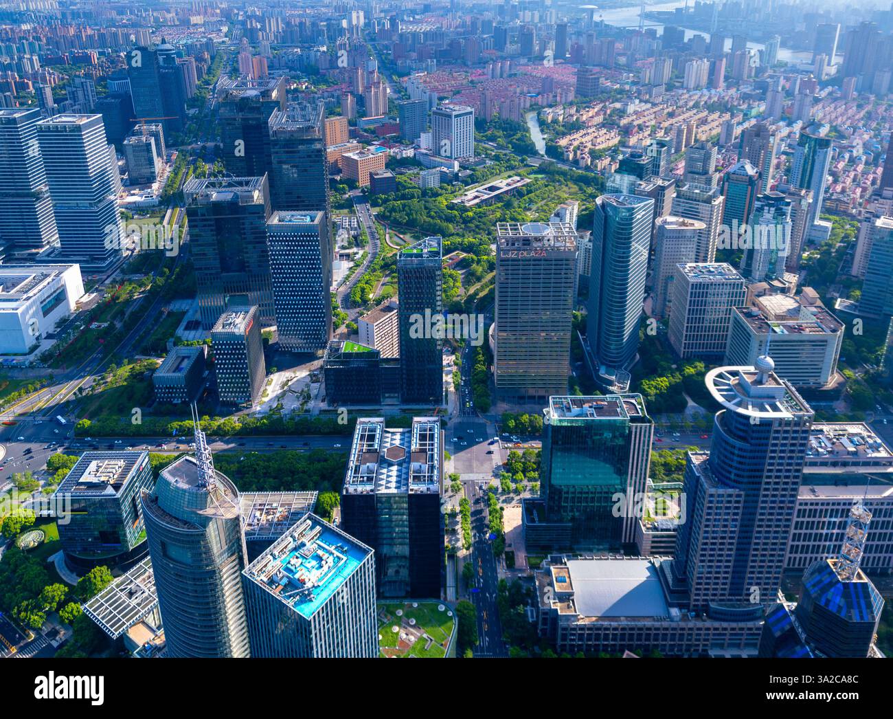 Urban Environment, Century Square, Pudong New Area, Shanghai, China ...