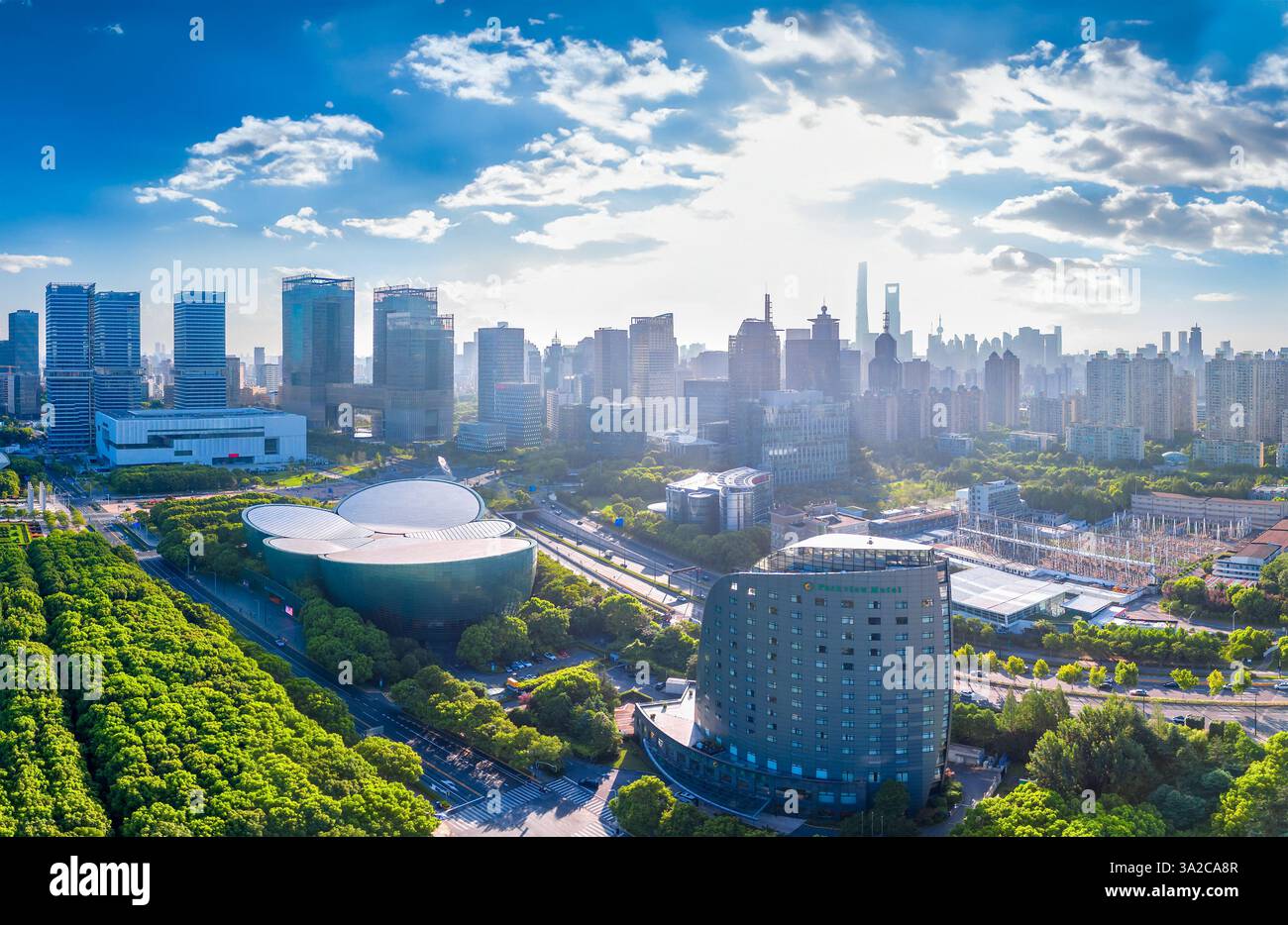 Urban Environment, Century Square, Pudong New Area, Shanghai, China ...