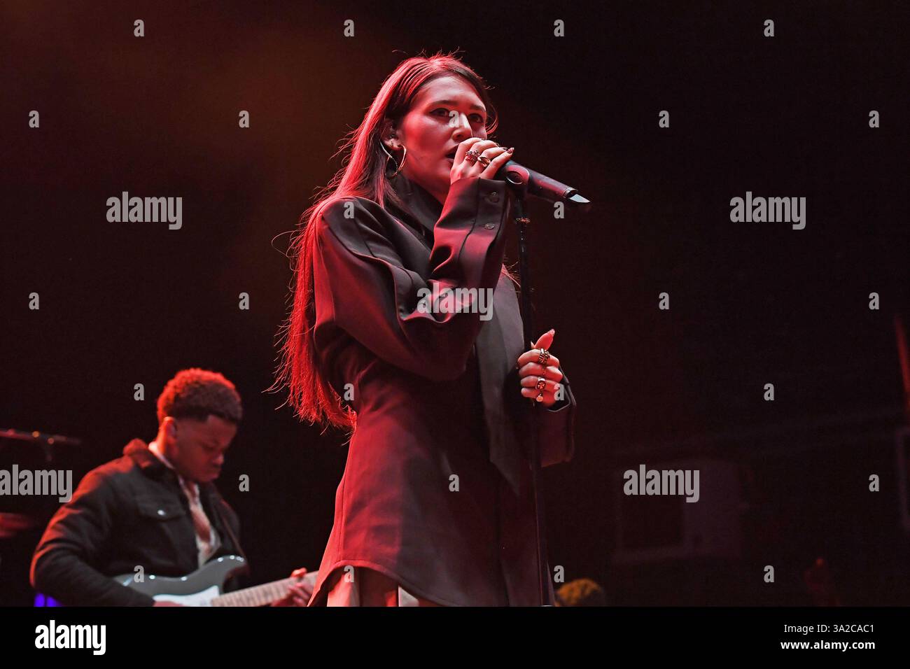 UK. 12th Mar, 2025. LONDON, ENGLAND - MARCH 12: Sienna Spiro performing ...