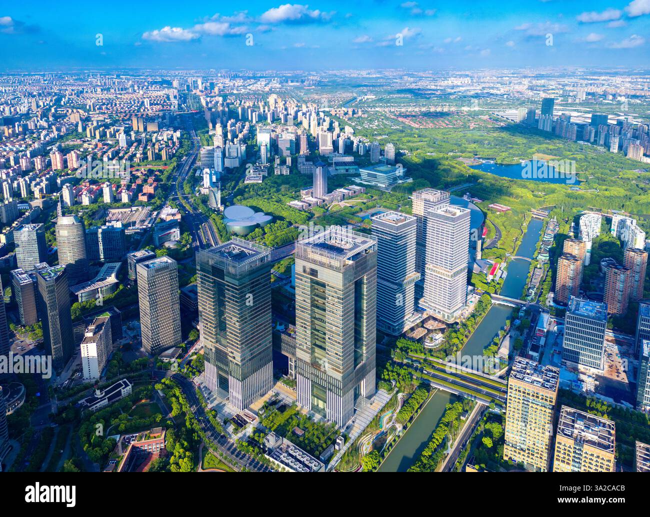 Urban Environment, Century Square, Pudong New Area, Shanghai, China ...