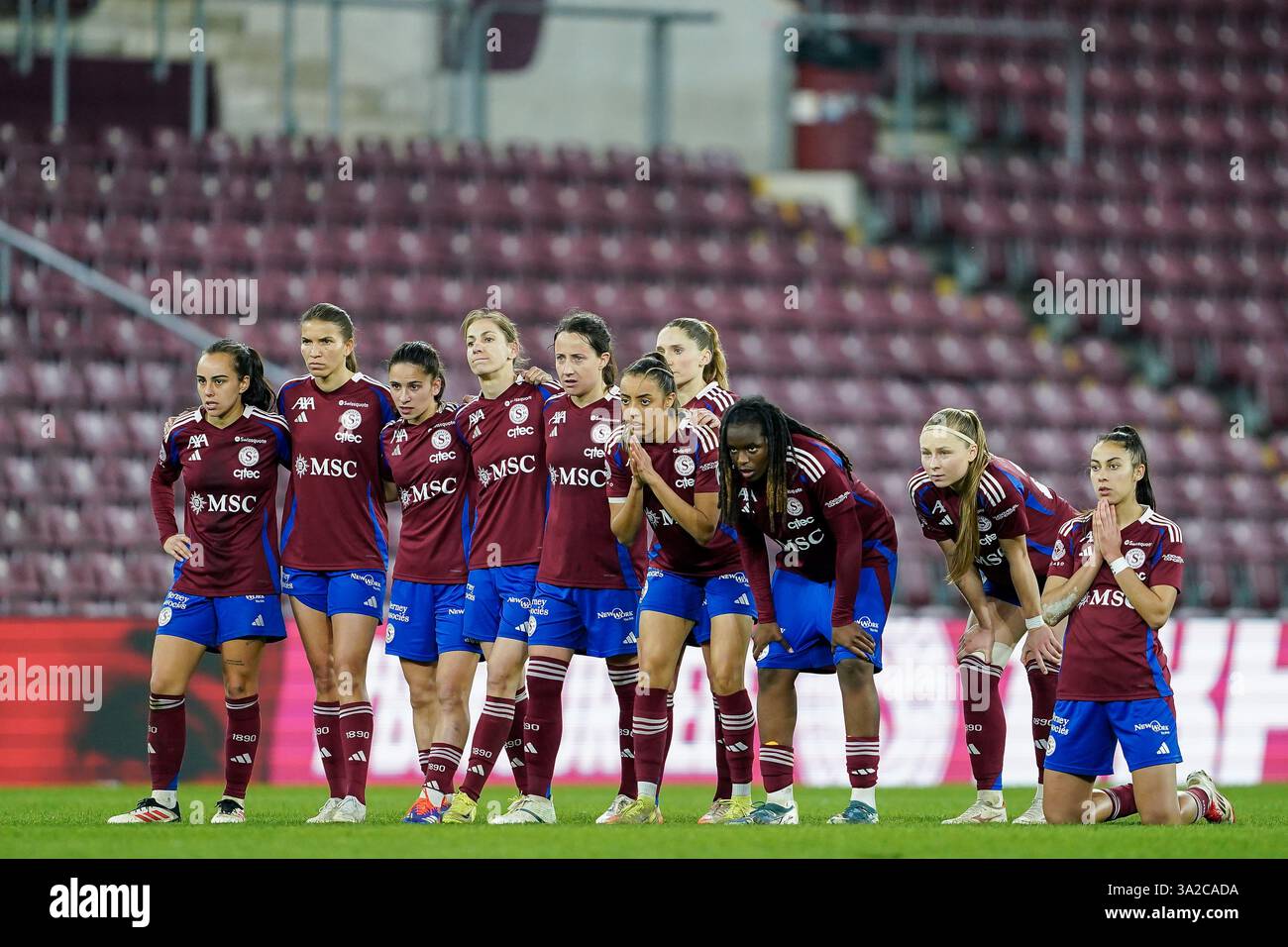 Lancy, Switzerland. 12th Mar, 2025. 12/03/2025, Lancy, Stade de Geneve ...