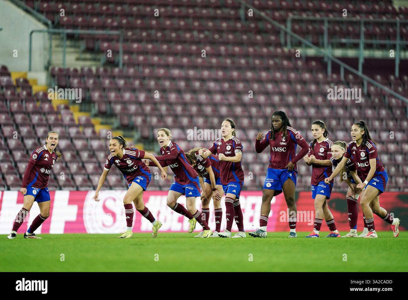 Lancy, Switzerland. 12th Mar, 2025. 12/03/2025, Lancy, Stade de Geneve ...