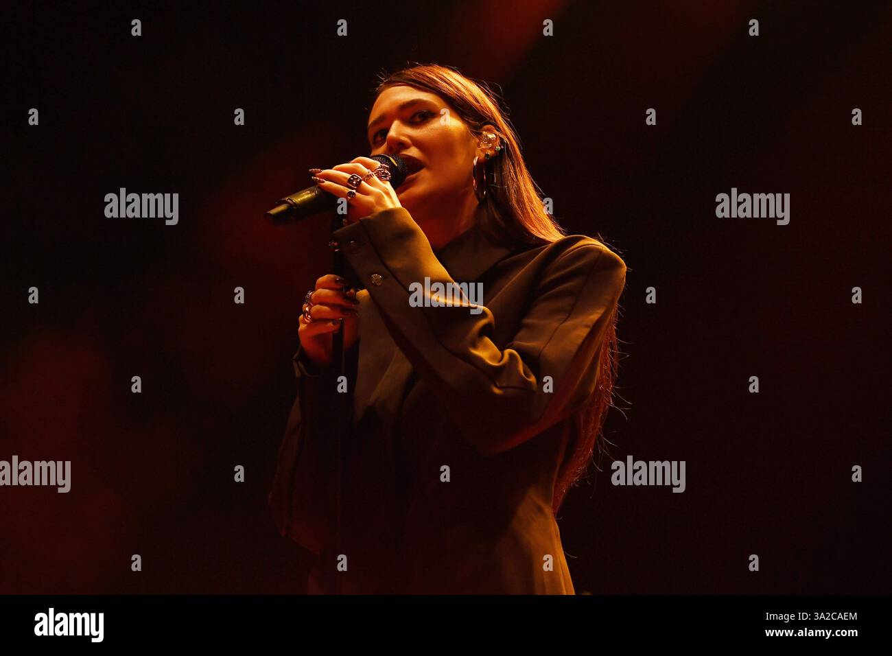 UK. 12th Mar, 2025. LONDON, ENGLAND - MARCH 12: Sienna Spiro performing ...