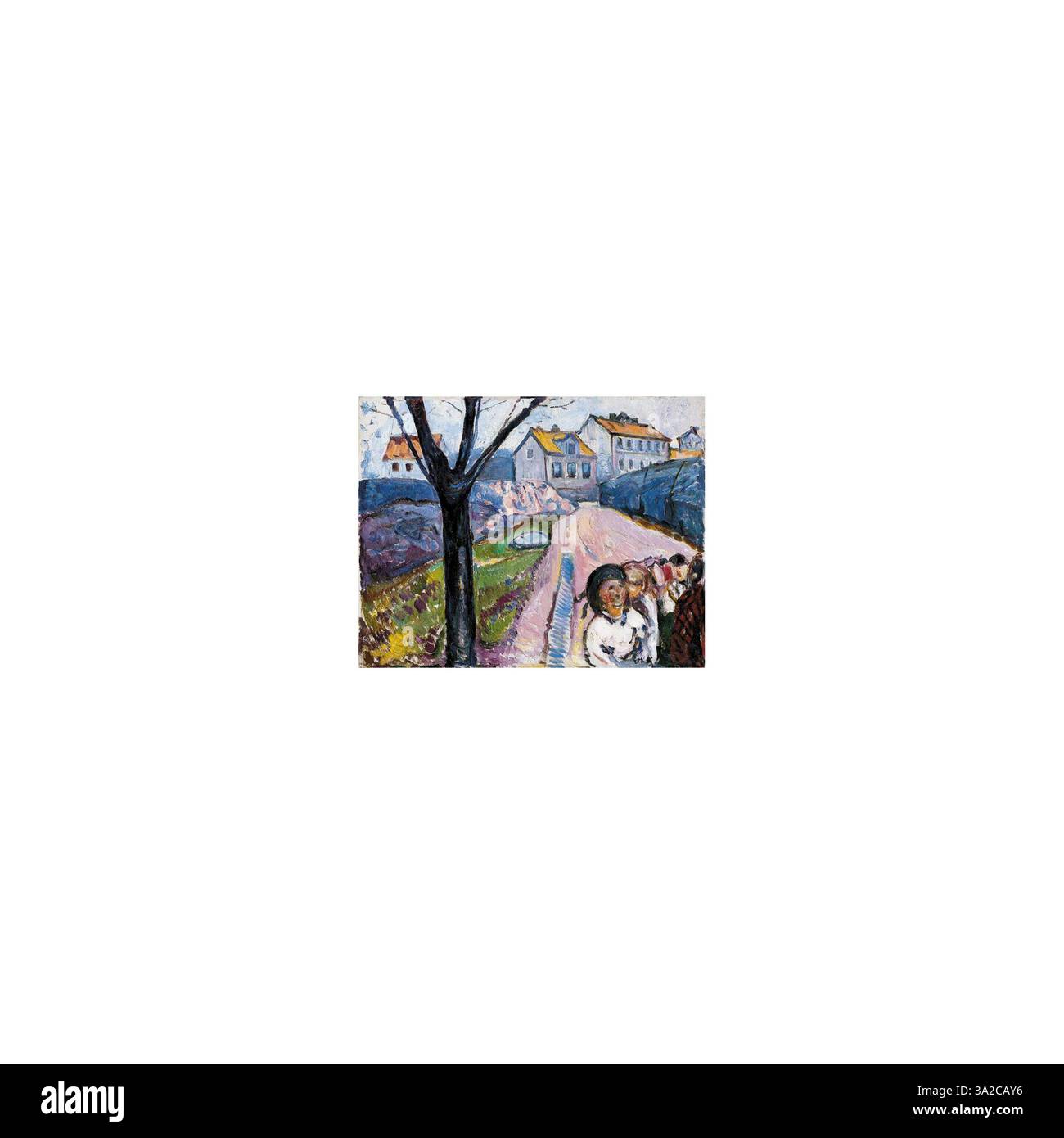 'Street in Kragerø' by Edvard Munch, painted between 1910 and 1911 ...