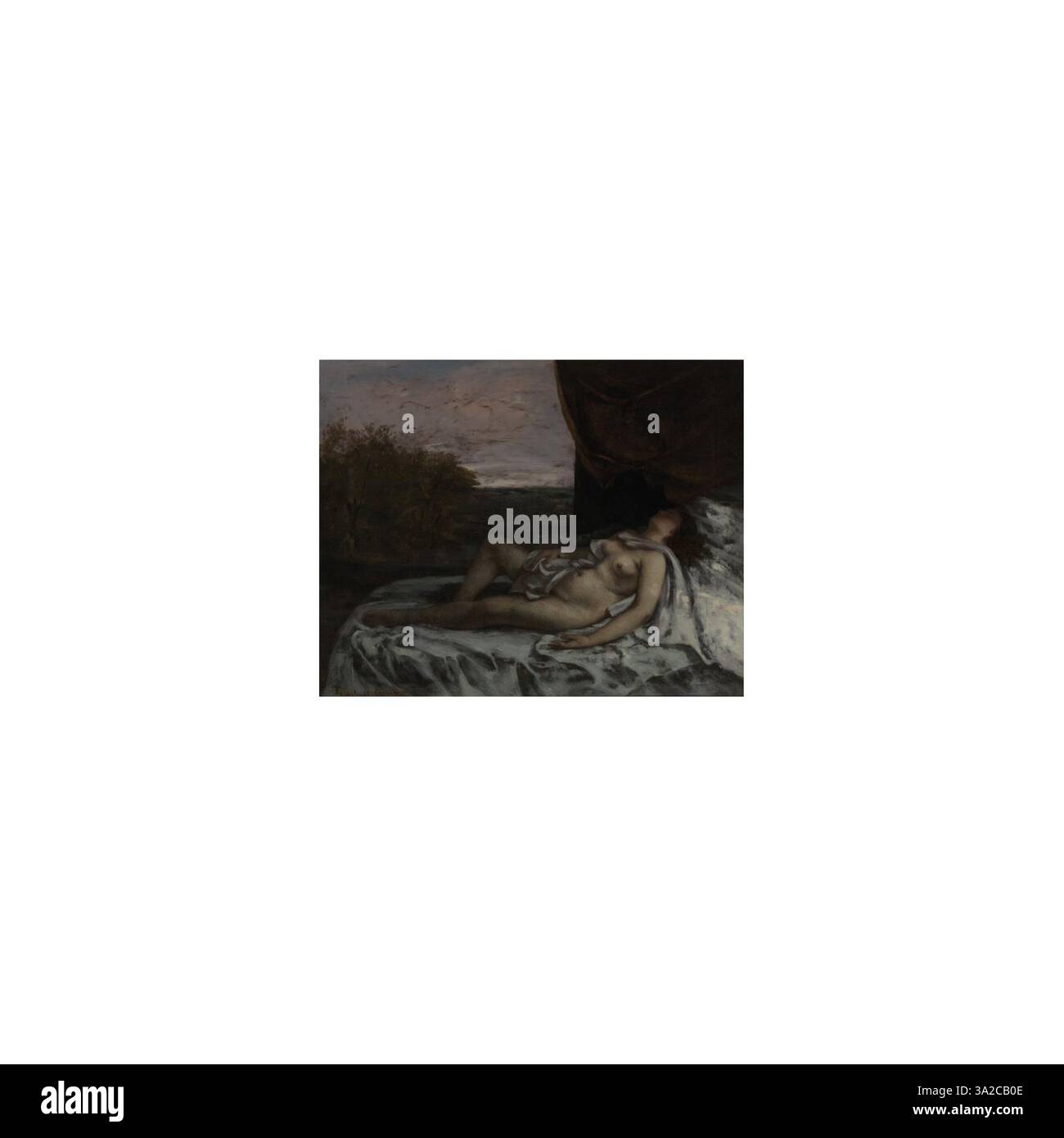 'Lot 56' by Gustave Courbet is a work depicting a natural scene ...