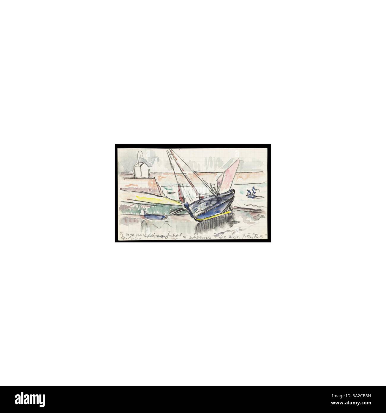 'Marine' by Paul Signac depicts a maritime scene using his ...