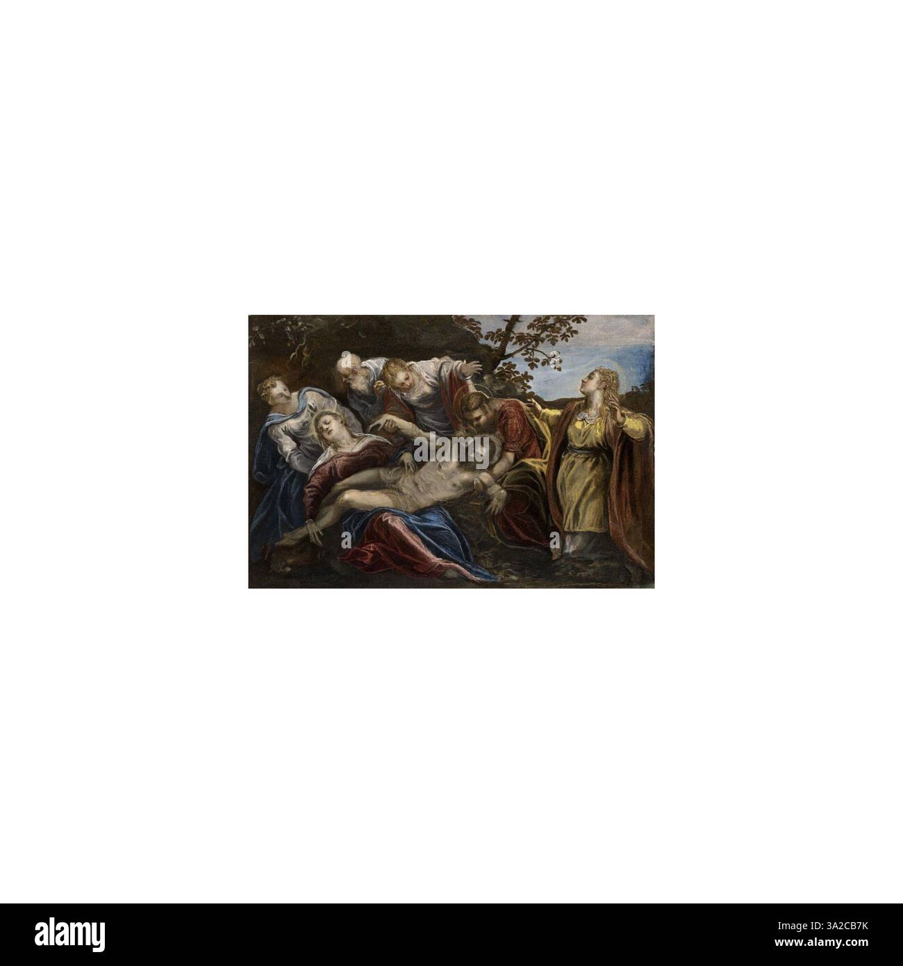 Tintoretto's 'The Lamentation' depicts the mourning of Christ's body after the crucifixion ...