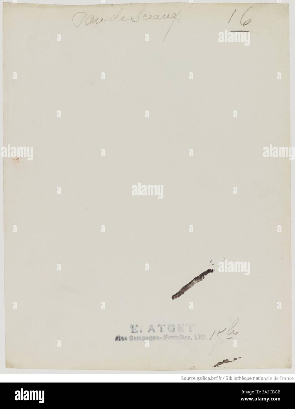 Eugène Atget captures the orderly arrangement of trees and the central ...