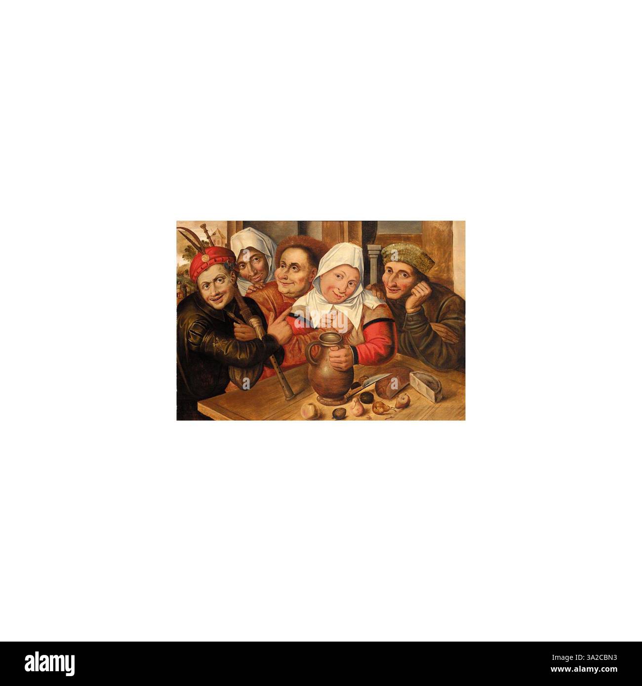 This work from Jan Massys and his studio depicts a scene of peasants ...