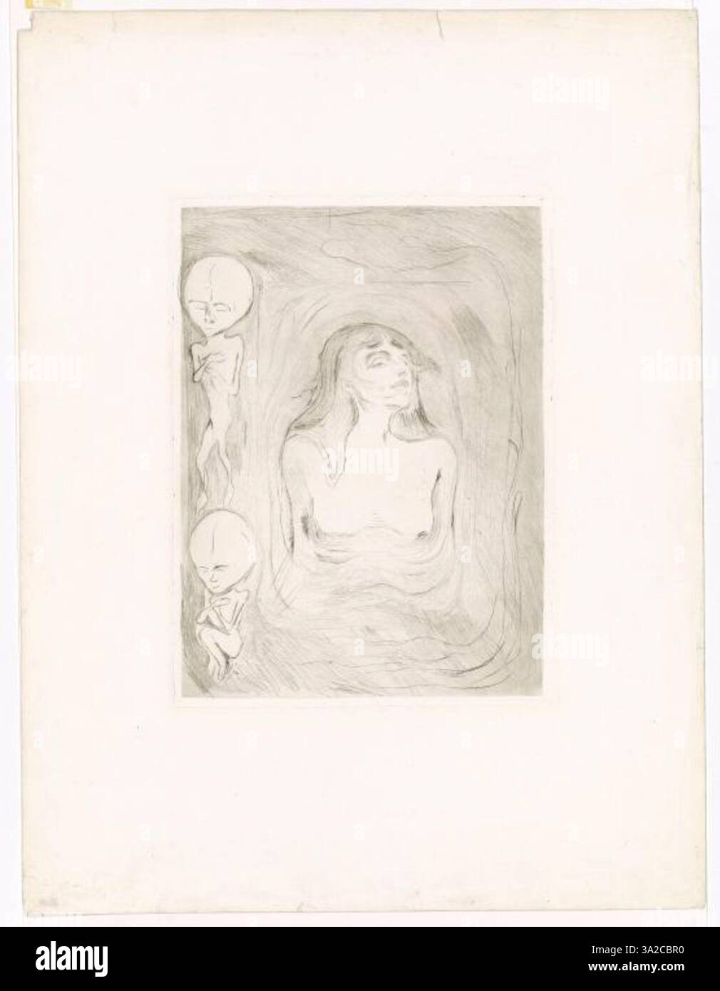 In this version of Madonna, Munch uses bold lines and dramatic colors ...