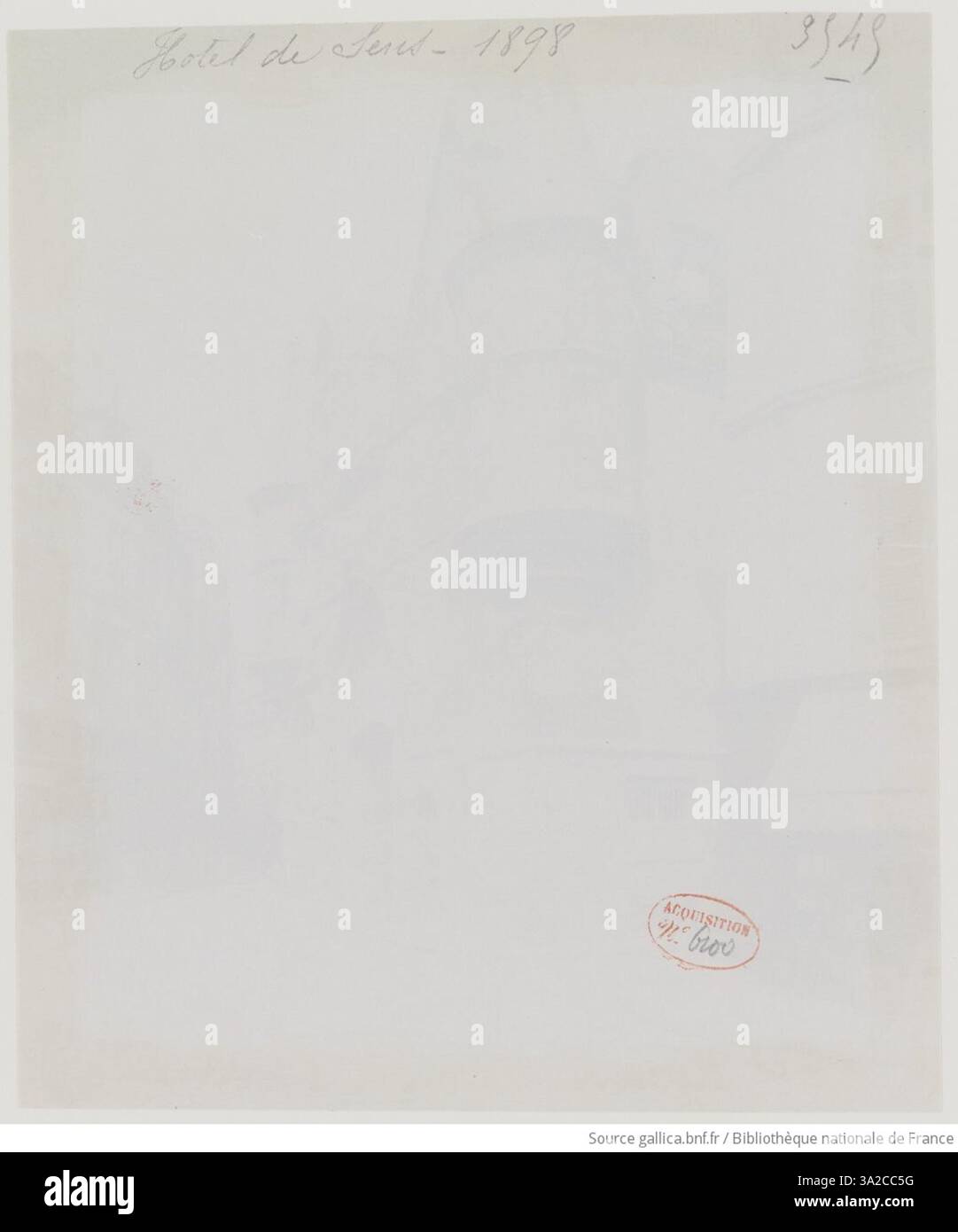 Eugène Atget’s photograph from 1898 shows the Hôtel de Sens in Paris, a ...