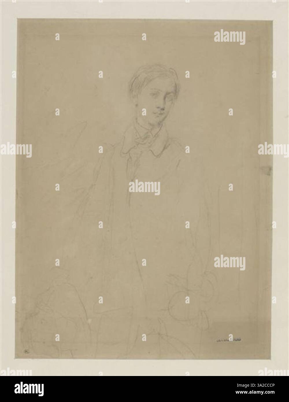 'Portrait d'un jeune homme' is a full-length portrait of a young man ...