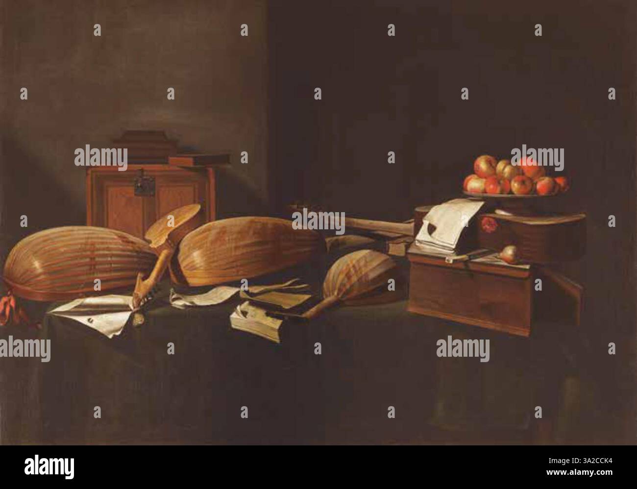 Baschenis’s 'Still Life of Musical Instruments' captures an intricate ...