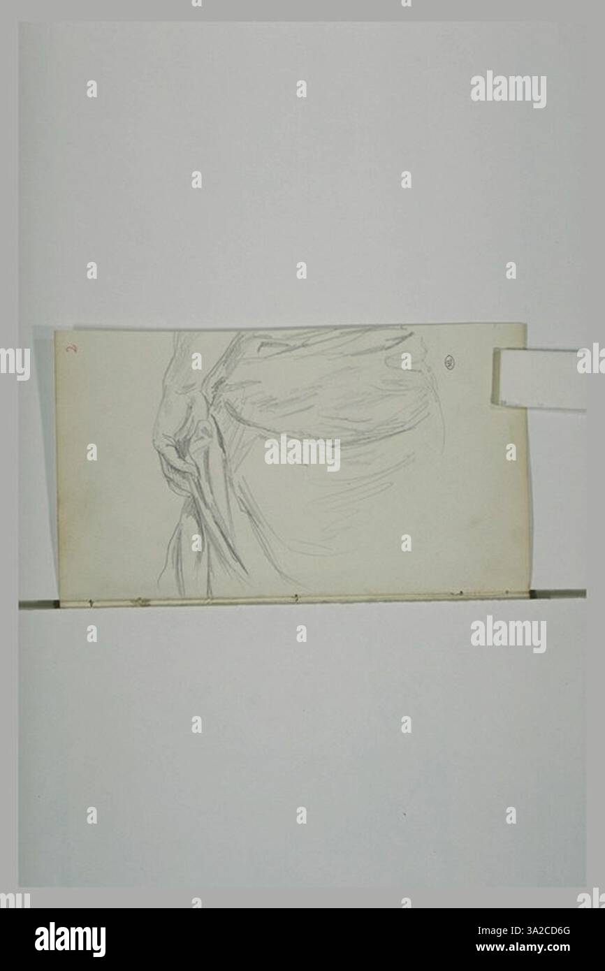 In this painting, Chassériau highlights a human figure with anatomical ...