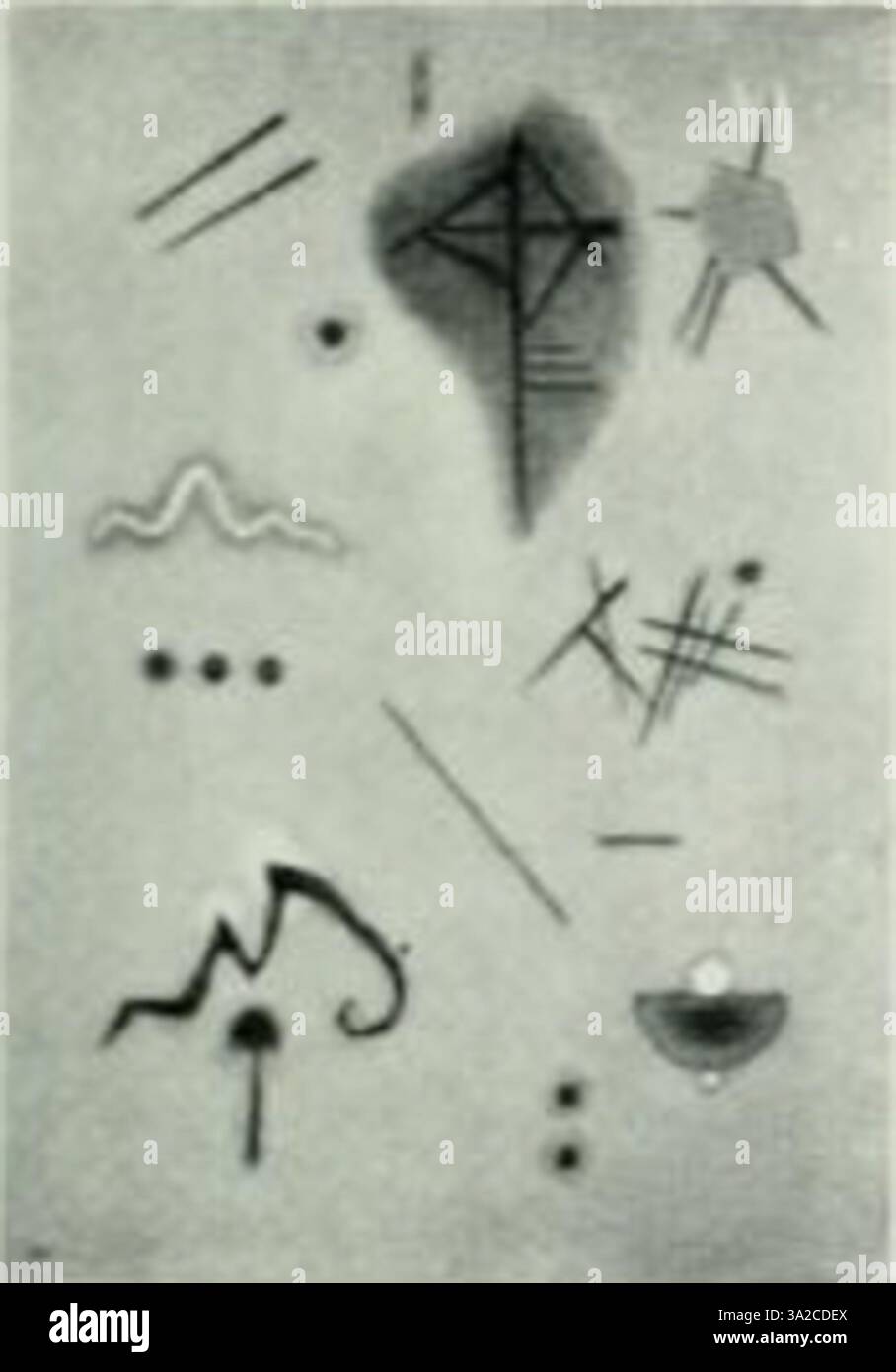 '382' by Wassily Kandinsky features geometric shapes and bold color ...