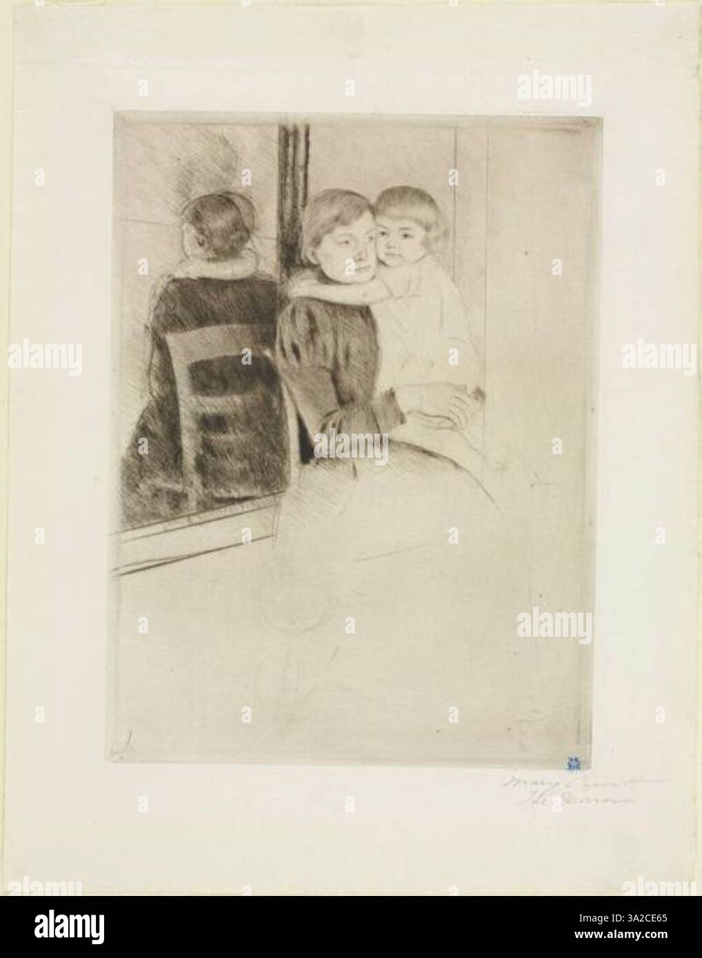 'The Mirror' portrays a woman looking into a mirror, capturing a moment ...