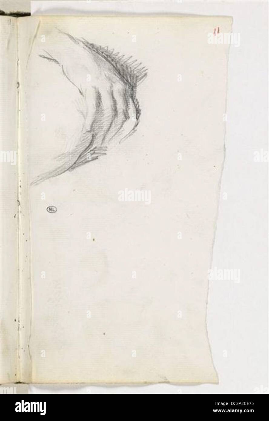 In this piece, Chassériau presents a dynamic human figure with an ...