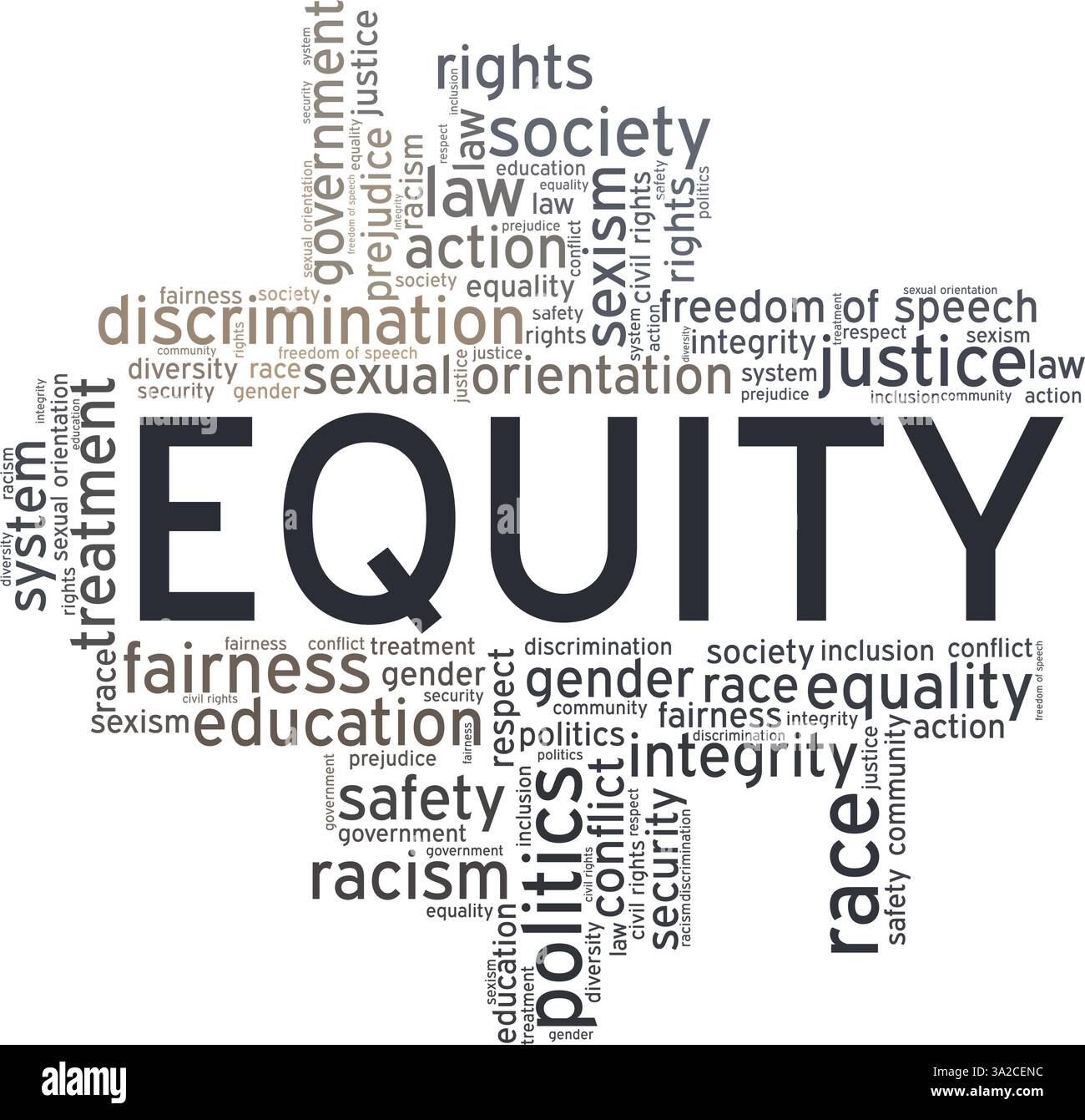 Equity vector illustration word cloud isolated on a white background ...