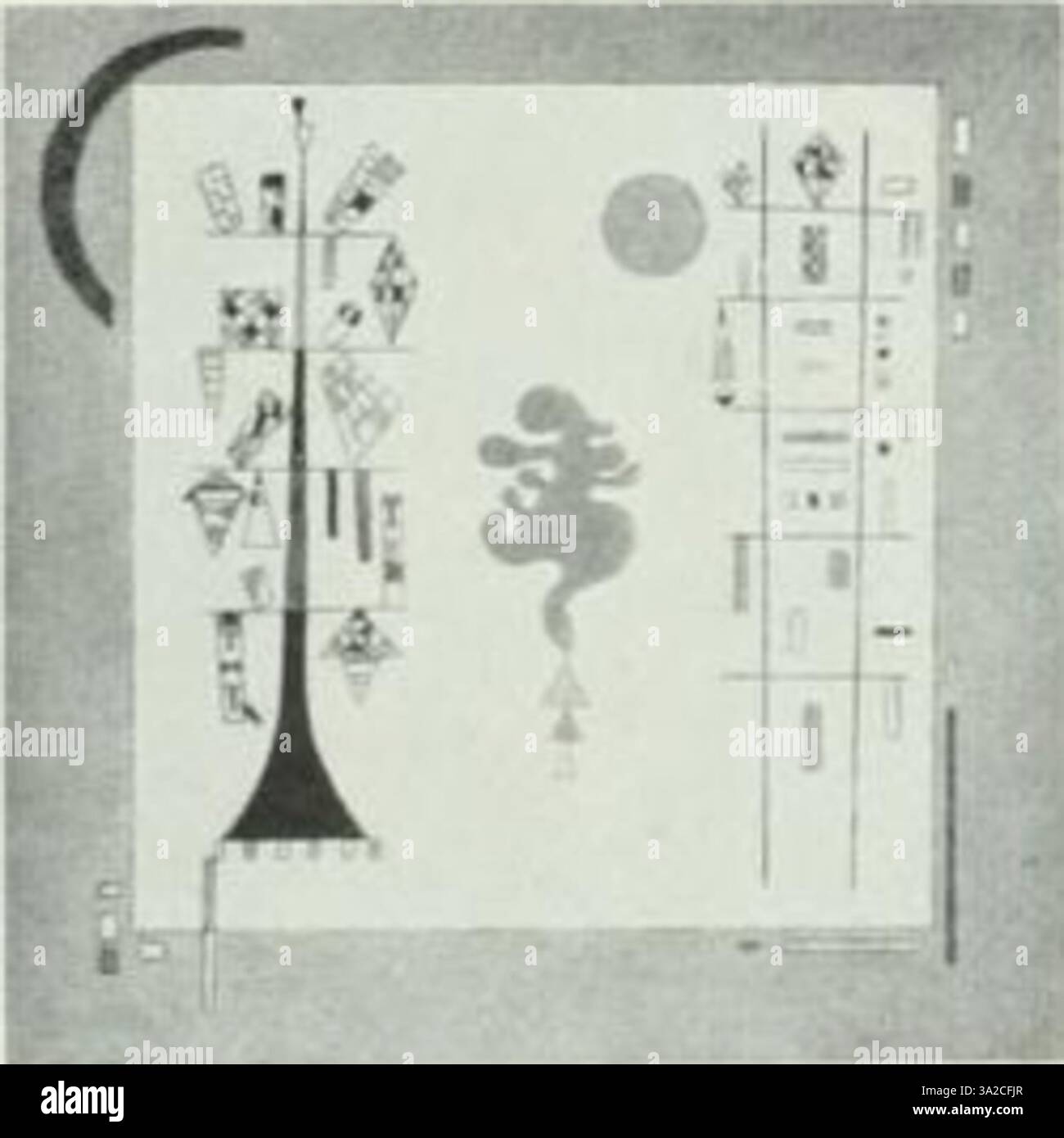 '506' by Wassily Kandinsky presents a composition of geometric forms ...