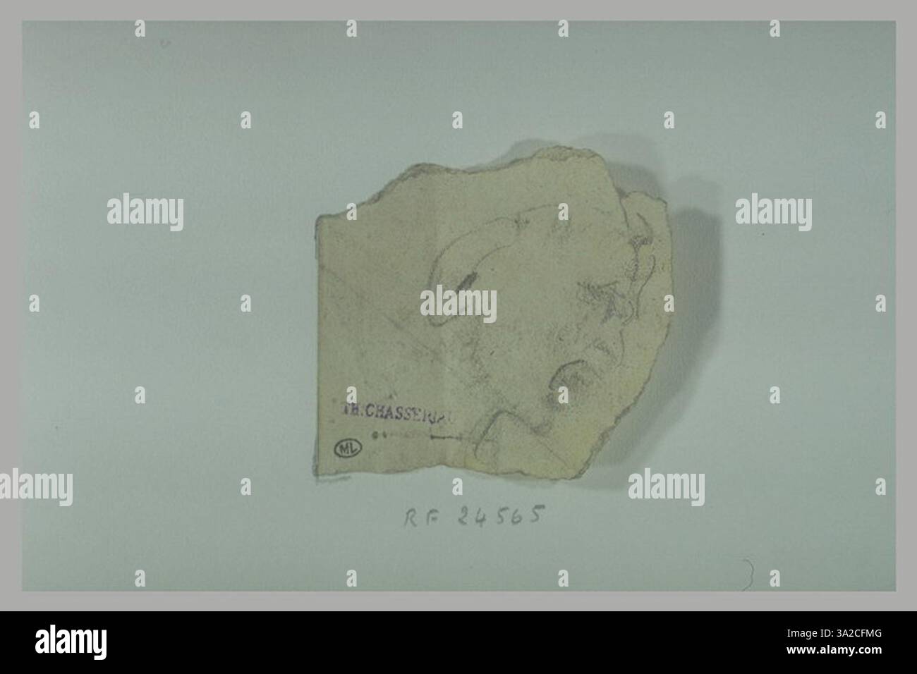 This artwork presents a faun’s head, turned to the right. The focus is ...