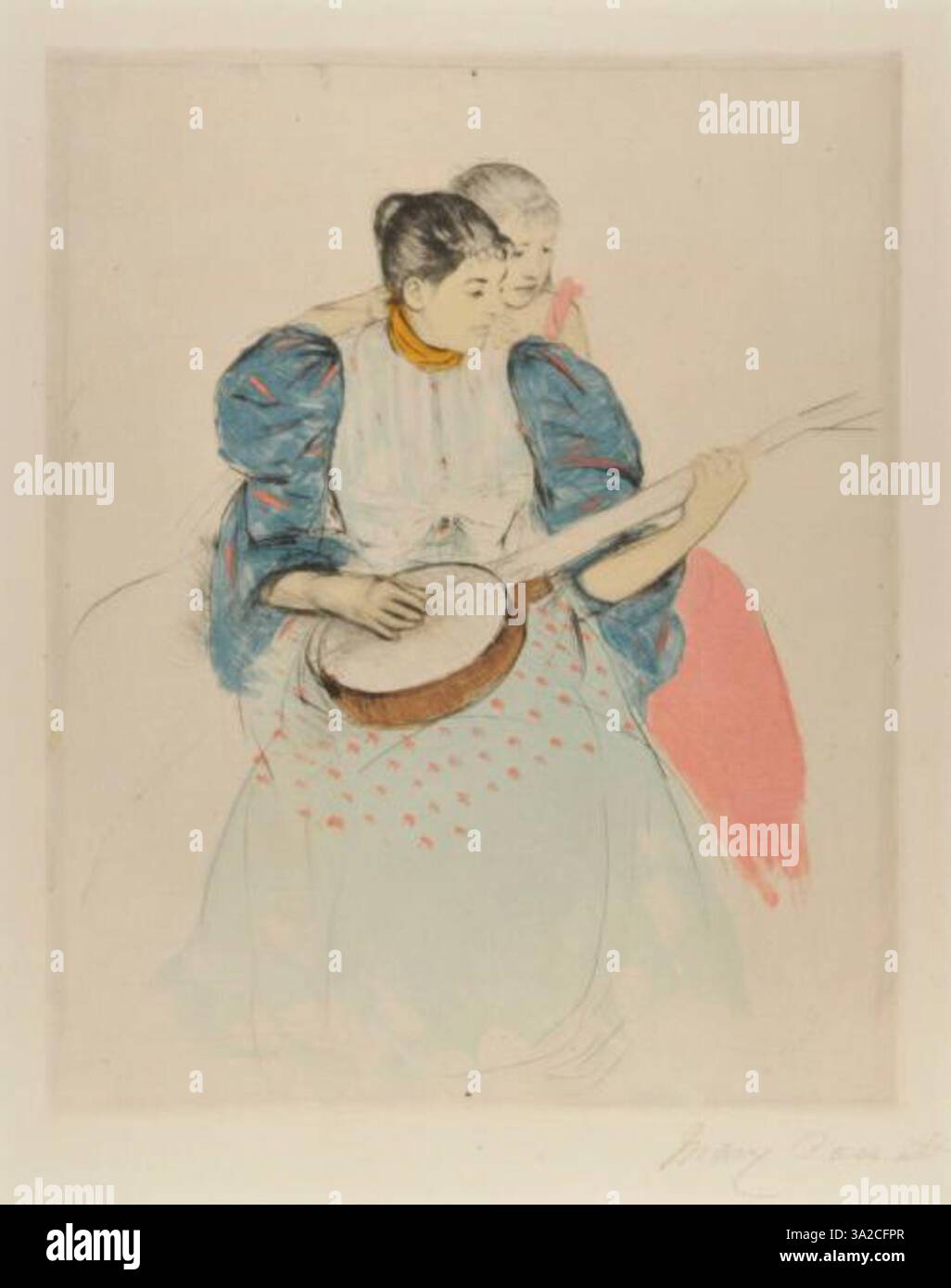 'The Banjo Lesson' depicts a woman teaching a child to play the banjo ...