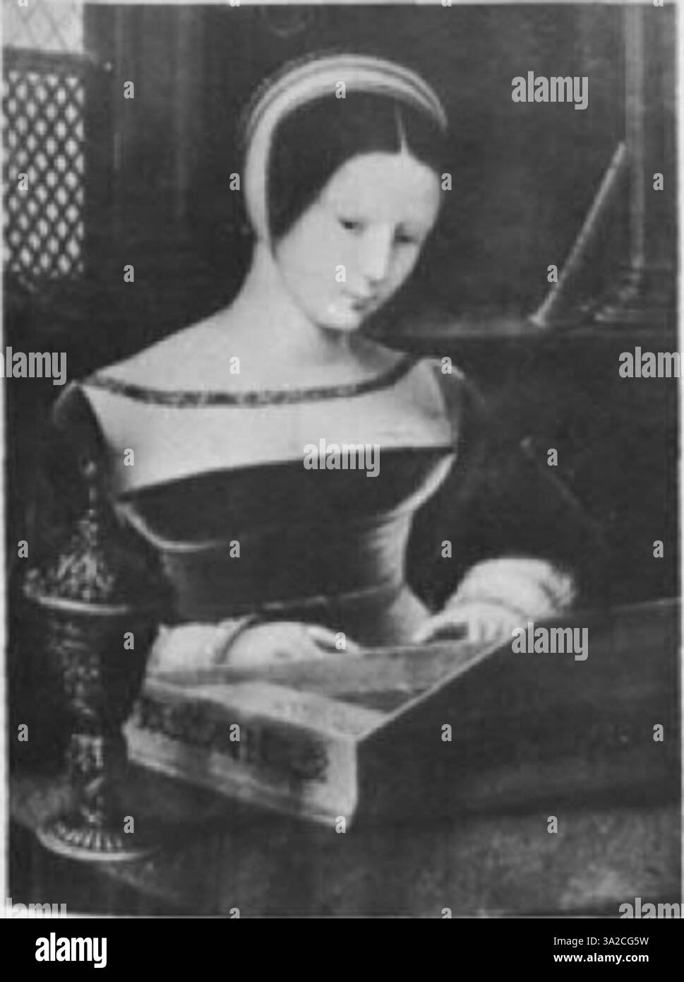 This painting features a detailed portrayal of religious figures ...