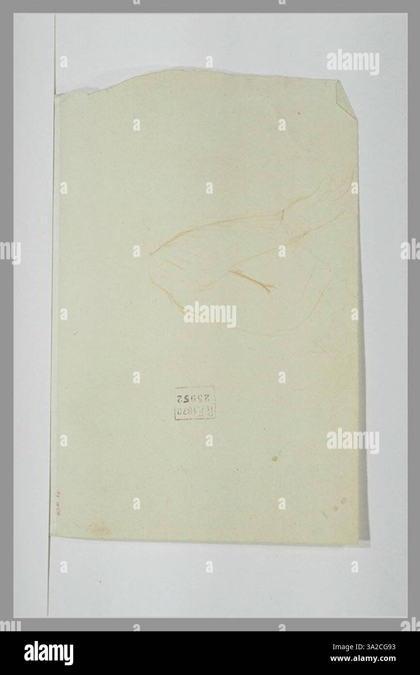 This verso drawing by Chassériau shows a study of the shoulder and arm ...