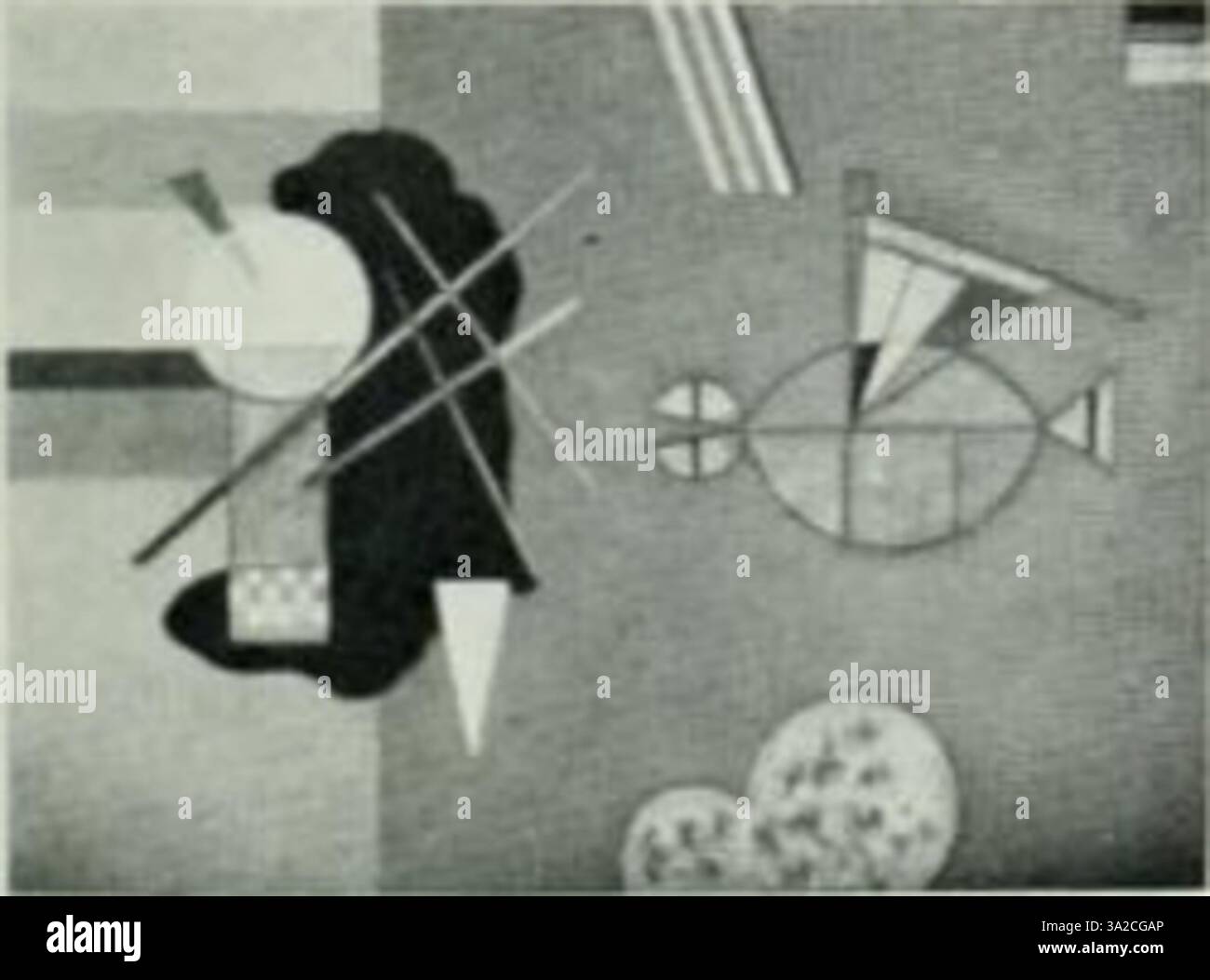 '388' by Wassily Kandinsky is a bold abstraction featuring vibrant ...