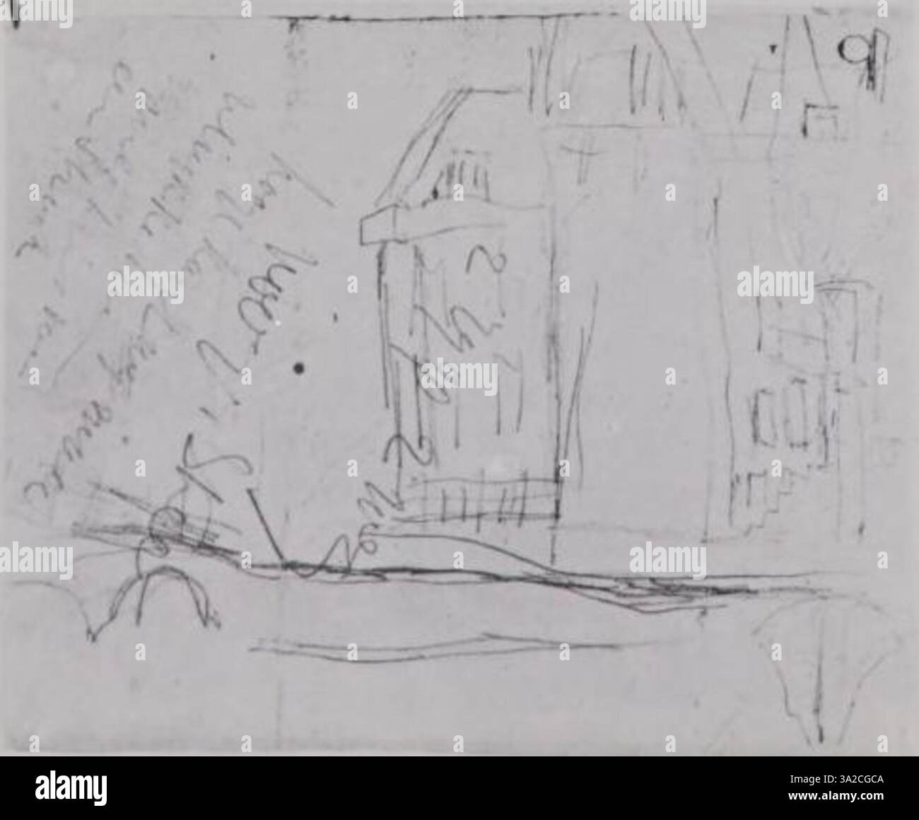 This piece, 'Juvenilia 13v', shows Vincent van Gogh’s early exploration ...