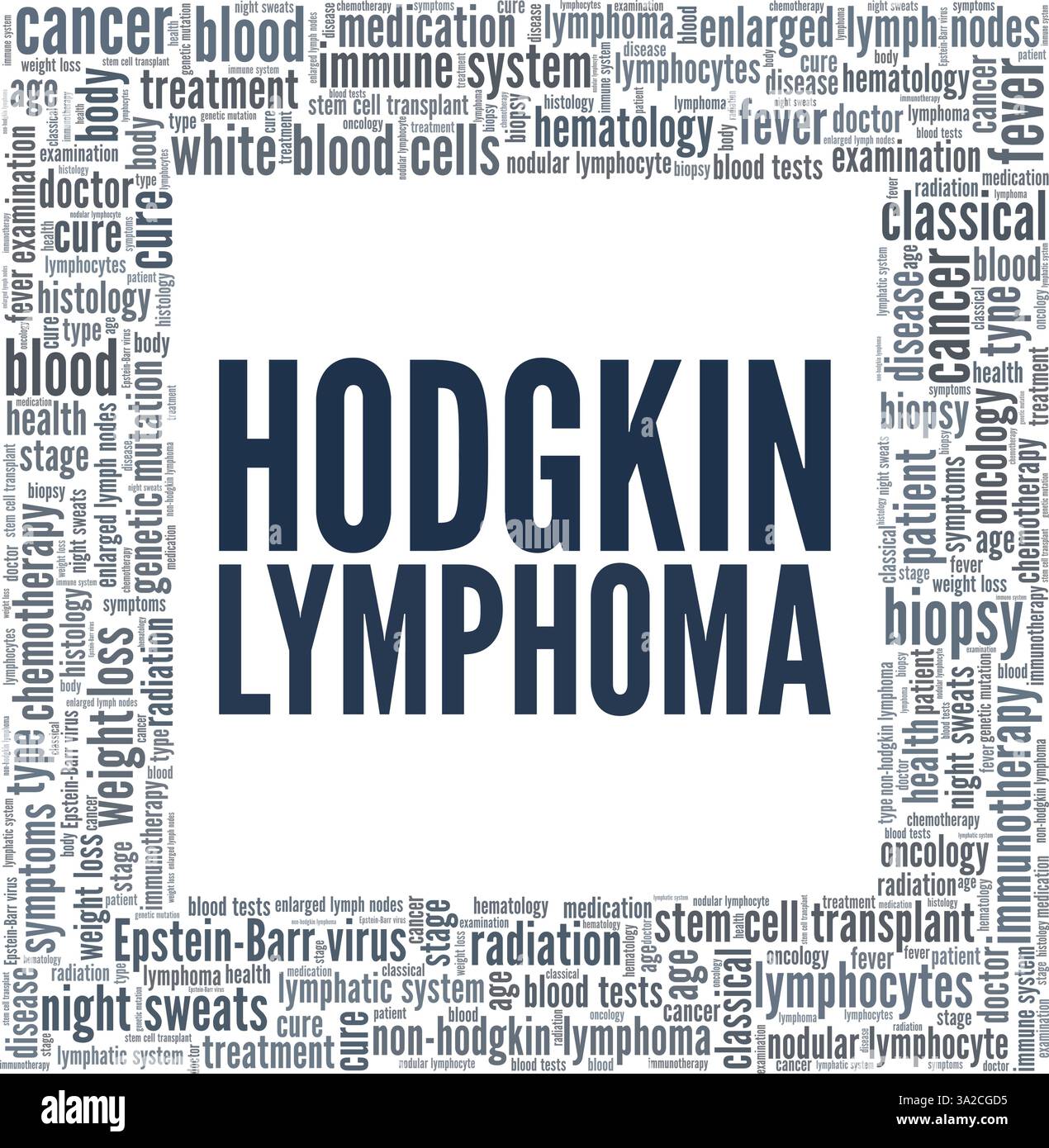 Hodgkin Lymphoma vector illustration word cloud isolated on a white background Stock Vector ...
