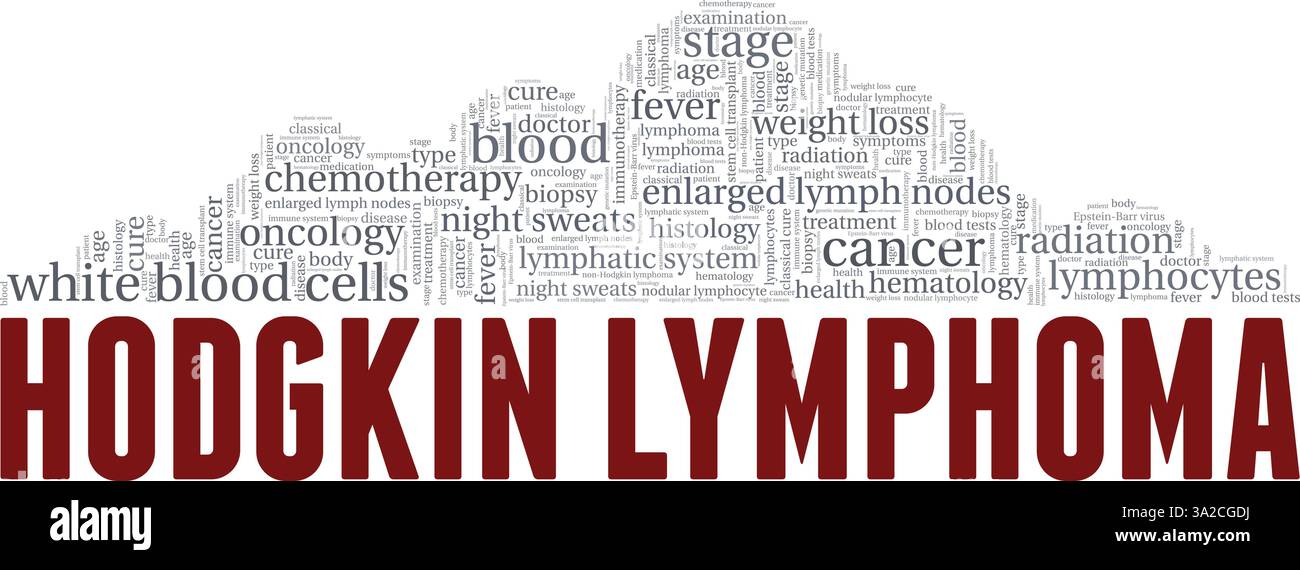 Hodgkin Lymphoma vector illustration word cloud isolated on a white background Stock Vector ...