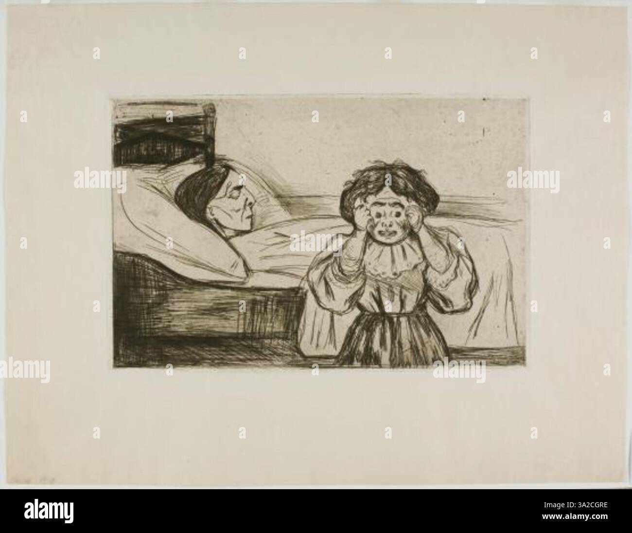 'The Dead Mother and her Child' by Edvard Munch depicts the profound ...