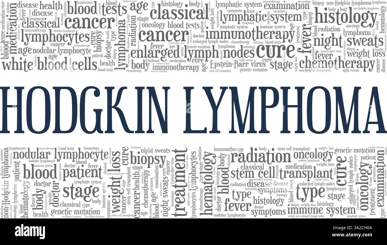 Hodgkin Lymphoma vector illustration word cloud isolated on a white background Stock Vector ...