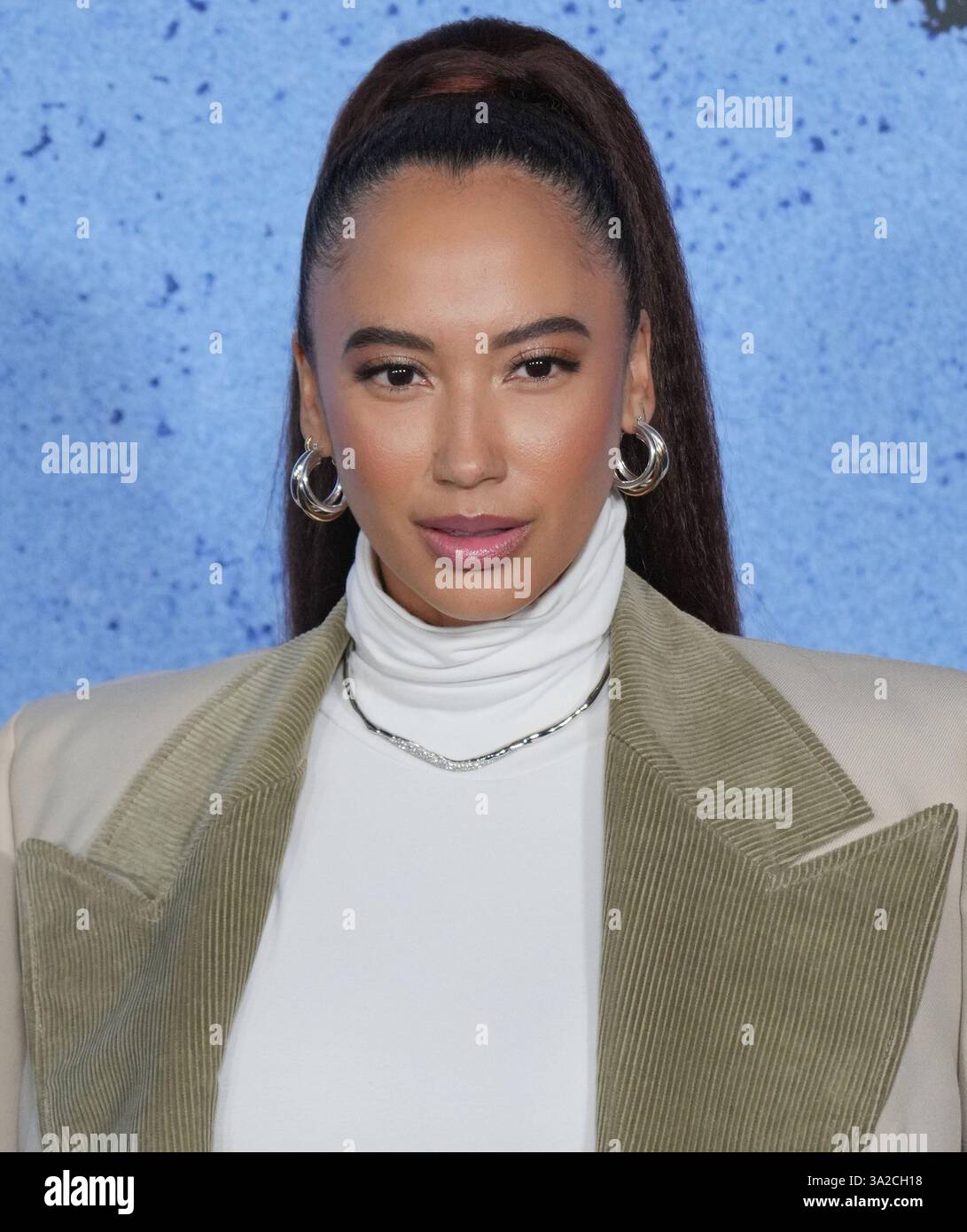 Andy Allo arrives at the Apple TV+'s NUMBER ONE ON THE CALL SHEET Los Angeles Premiere held at ...