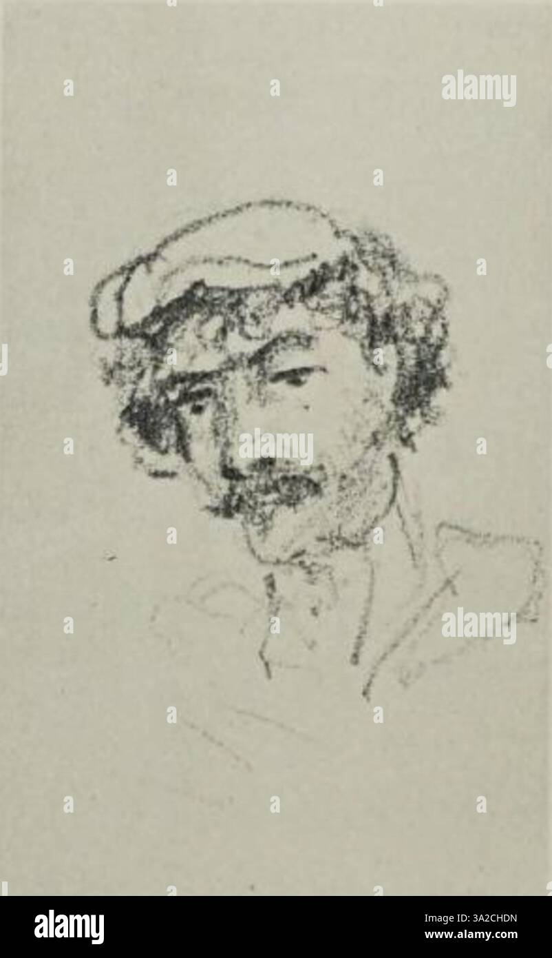 In D1736, Henri de Toulouse-Lautrec portrays a seated figure, drawn ...