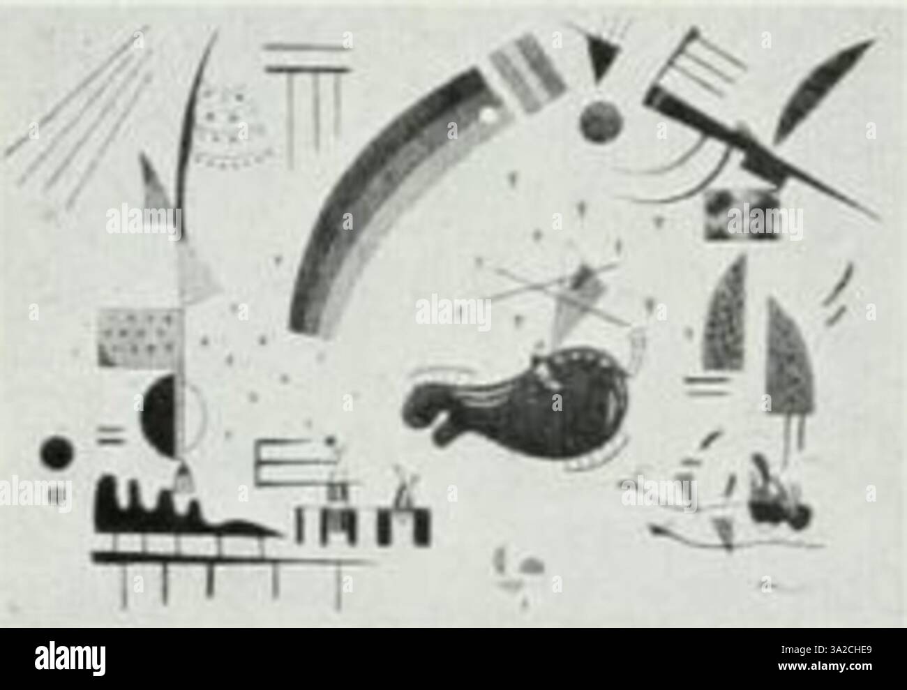 '493' by Wassily Kandinsky showcases a blend of abstract forms and ...