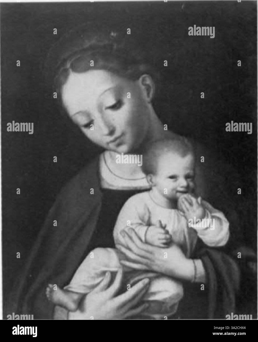 This oil on panel by Joos van Cleve, Jan Provost, and Joachim Patenier features a religious ...