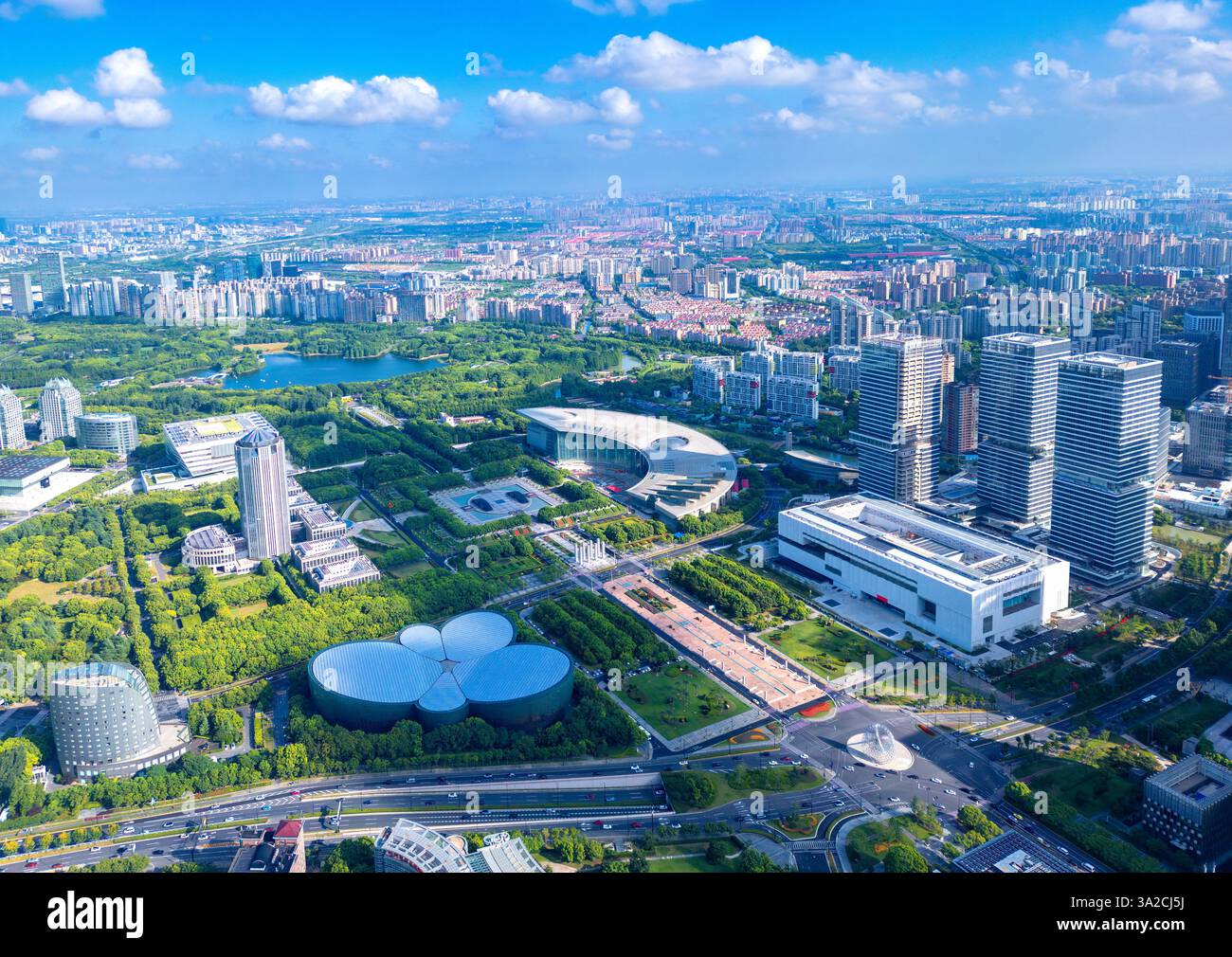 Urban Environment, Century Square, Pudong New Area, Shanghai, China ...