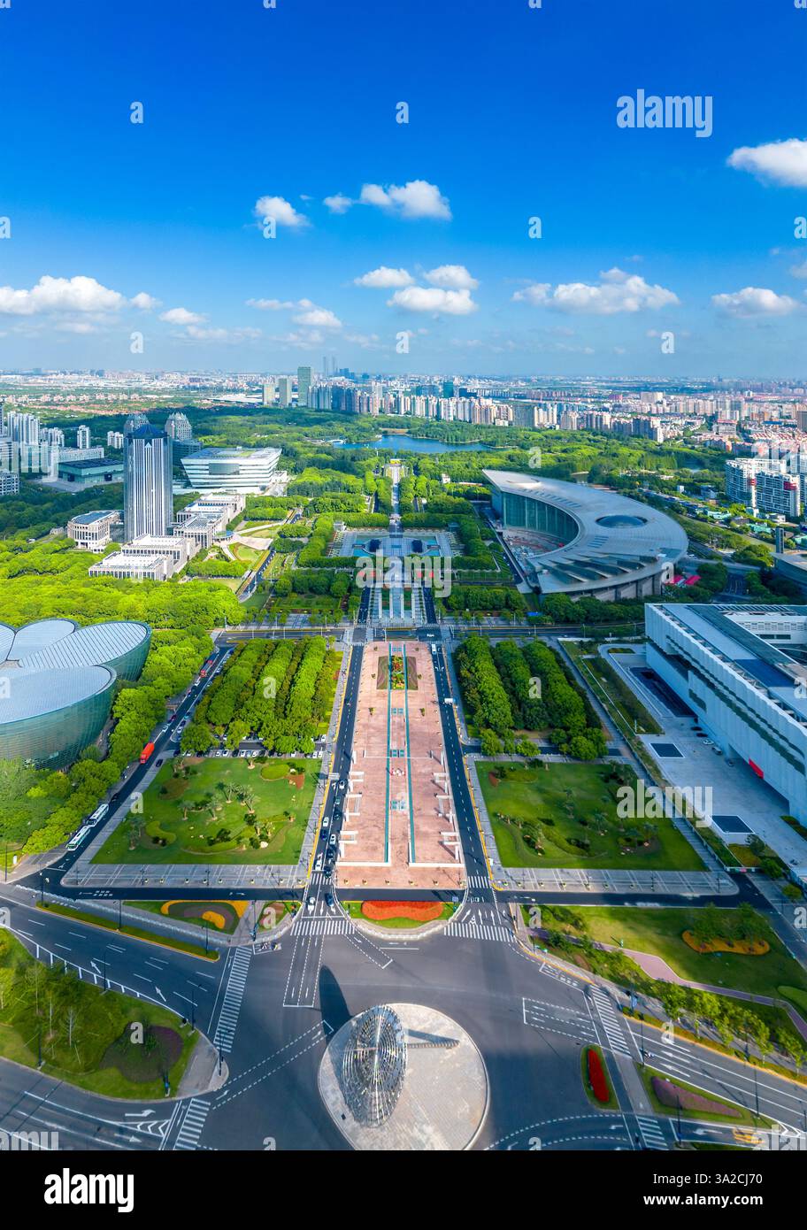 Urban Environment, Century Square, Pudong New Area, Shanghai, China ...