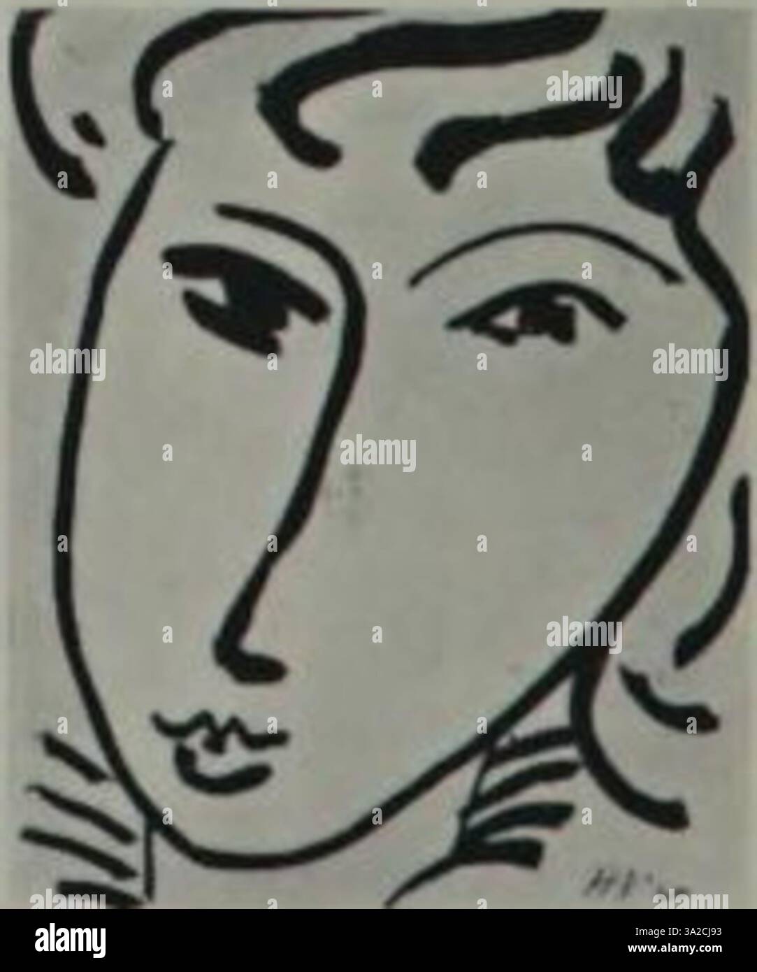 D57 by Henri Matisse features abstract shapes and contrasting colors ...