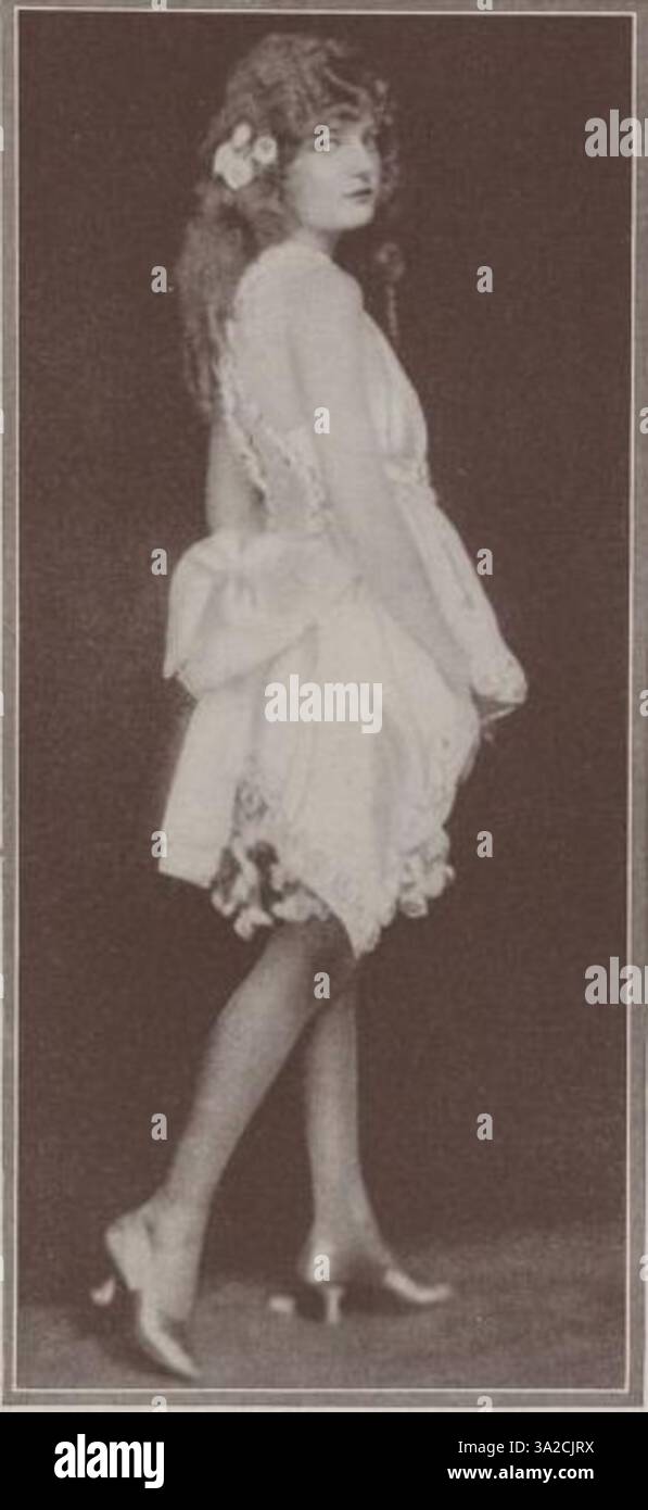 This photograph of Annette Bade, a Ziegfeld dancer, appeared in the ...